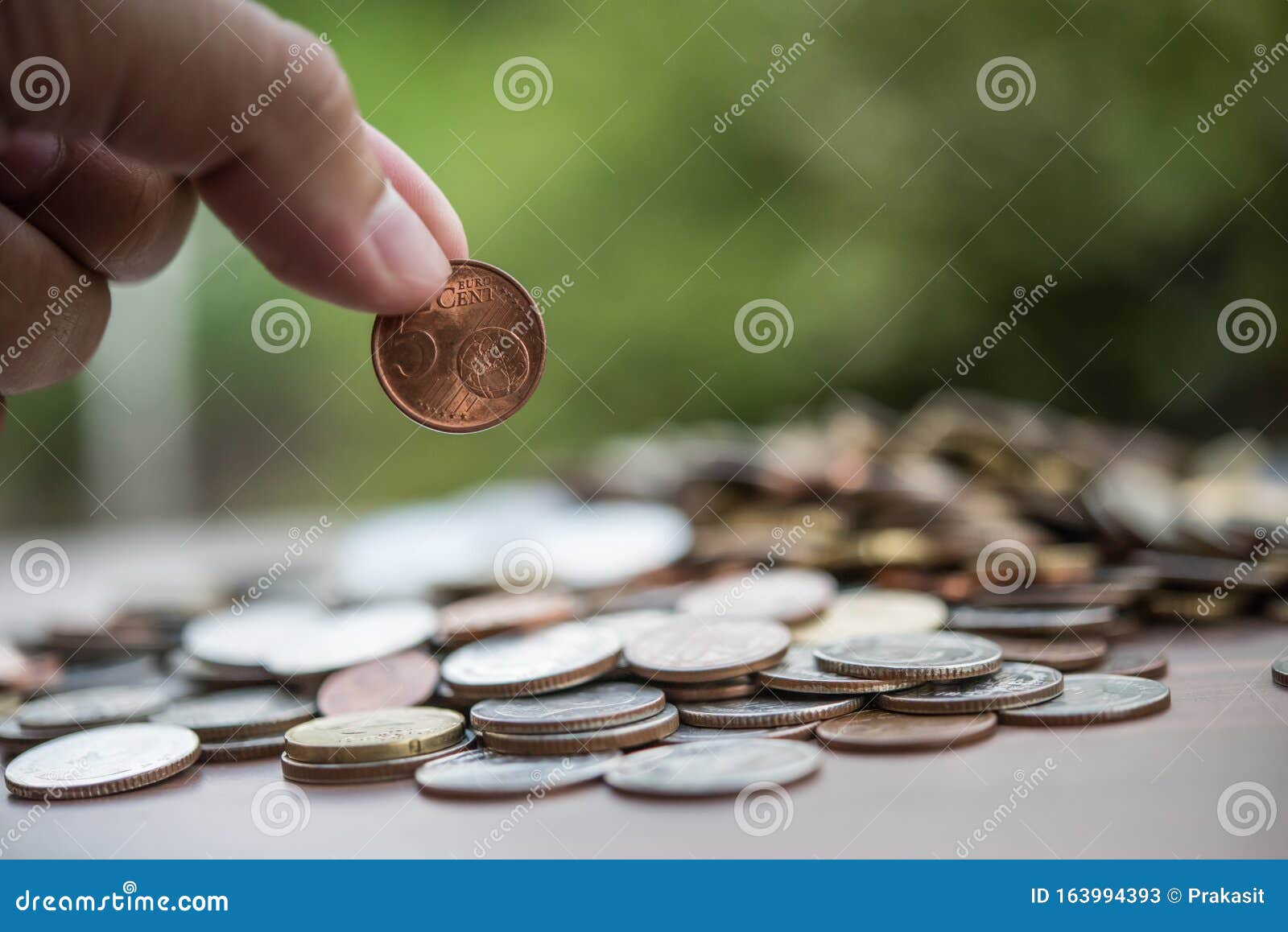 Saving Money Concept . Hand Putting Money Stock Image - Image of stack ...