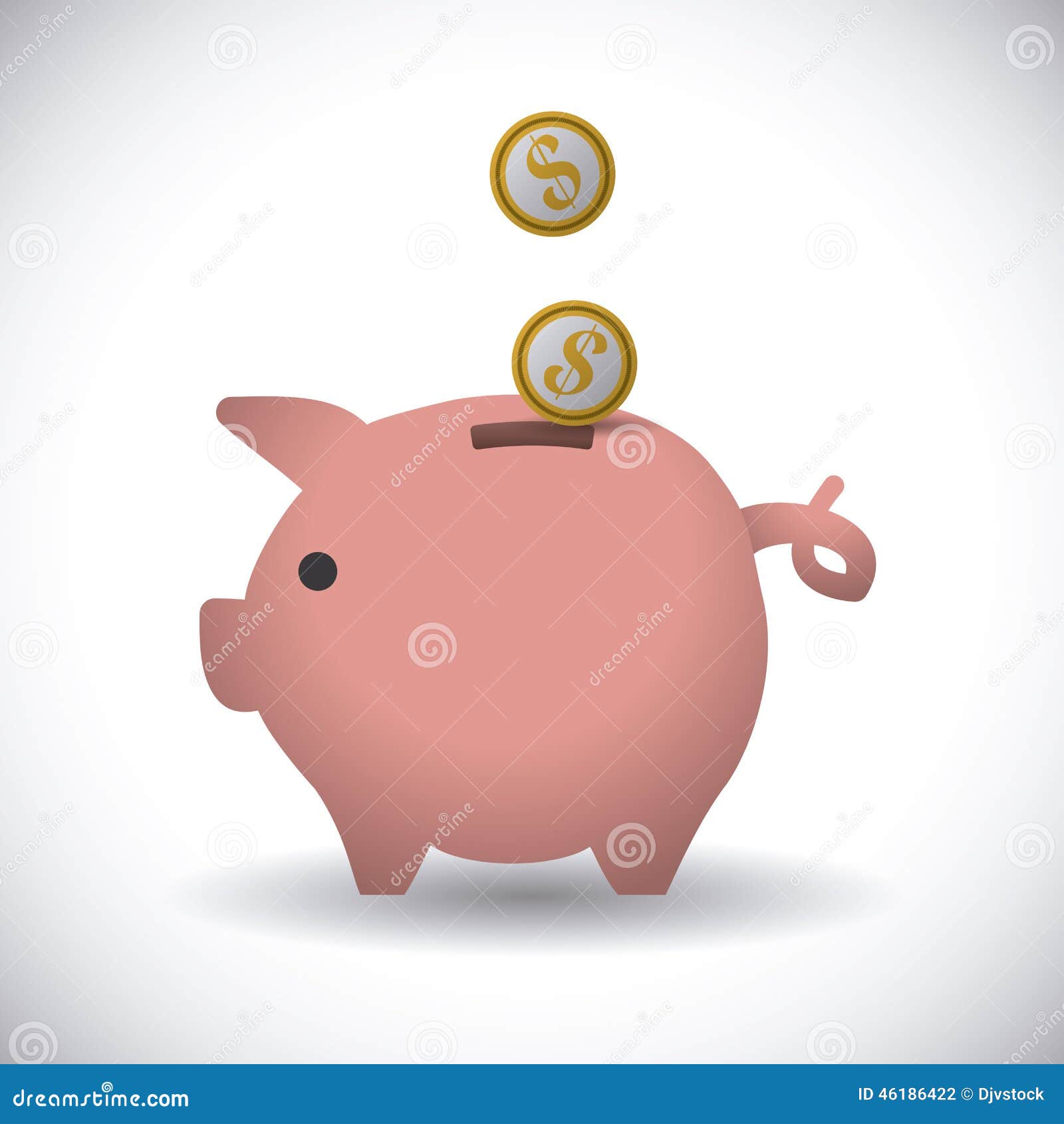 Saving money design stock vector. Illustration of business - 46186422