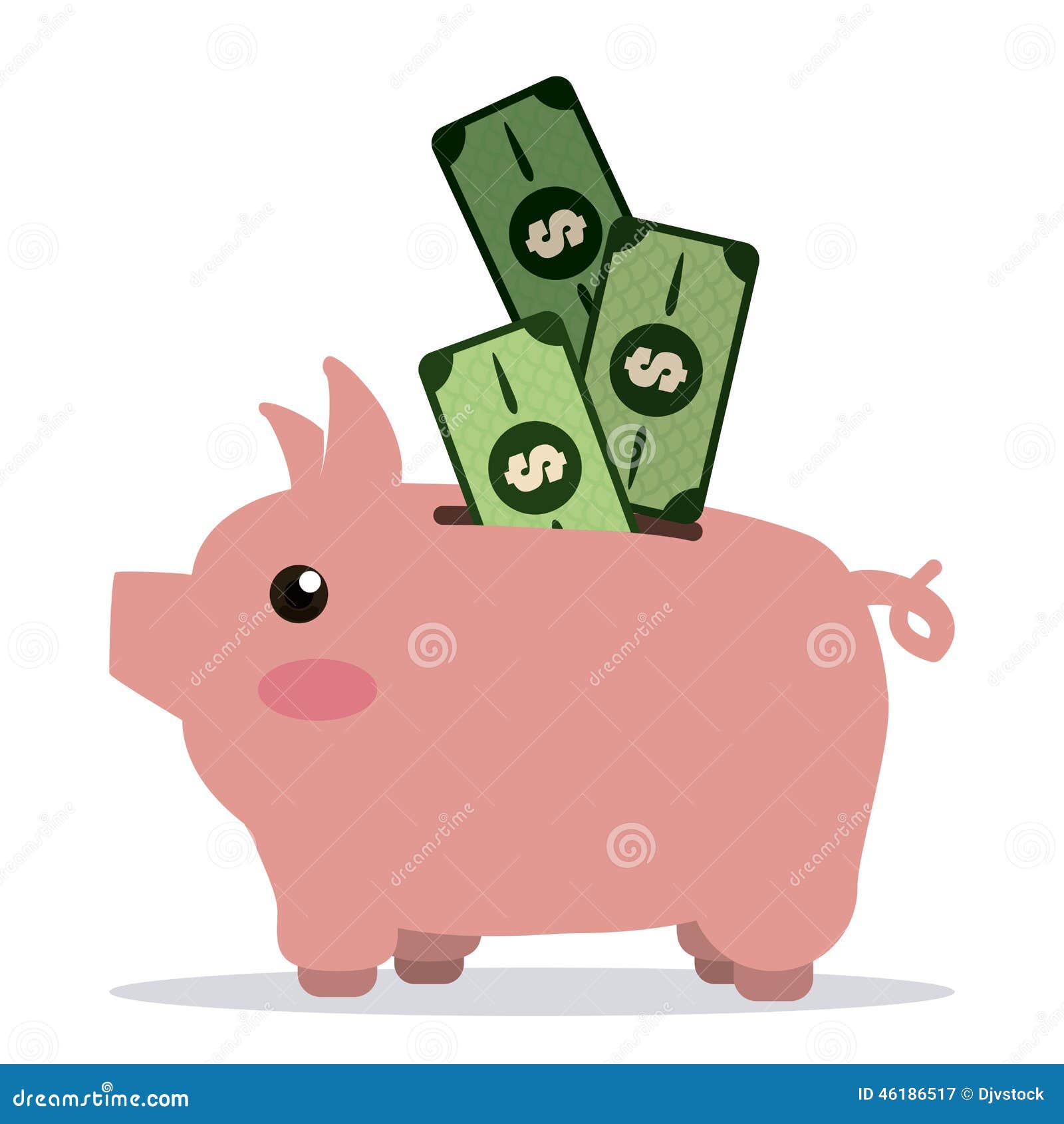 Saving money design stock vector. Illustration of business - 46186517