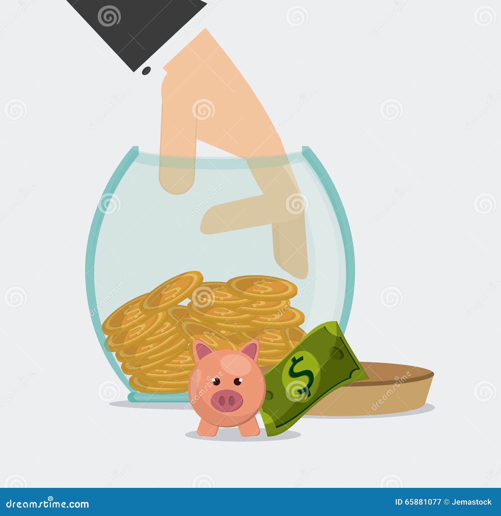 Saving money design stock vector. Illustration of marketing - 65881077