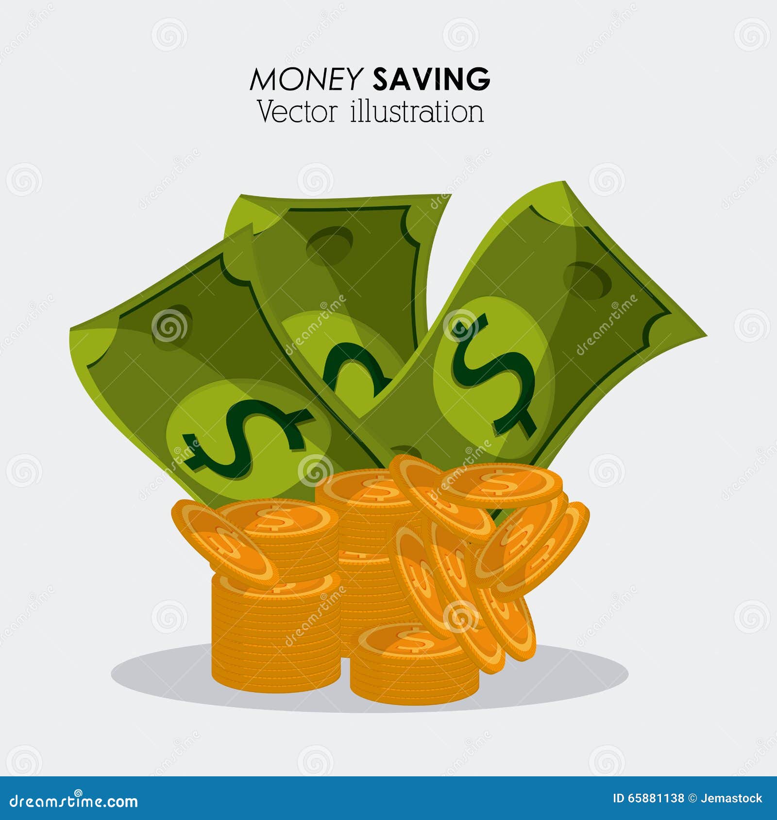 Saving money design stock vector. Illustration of value - 65881138