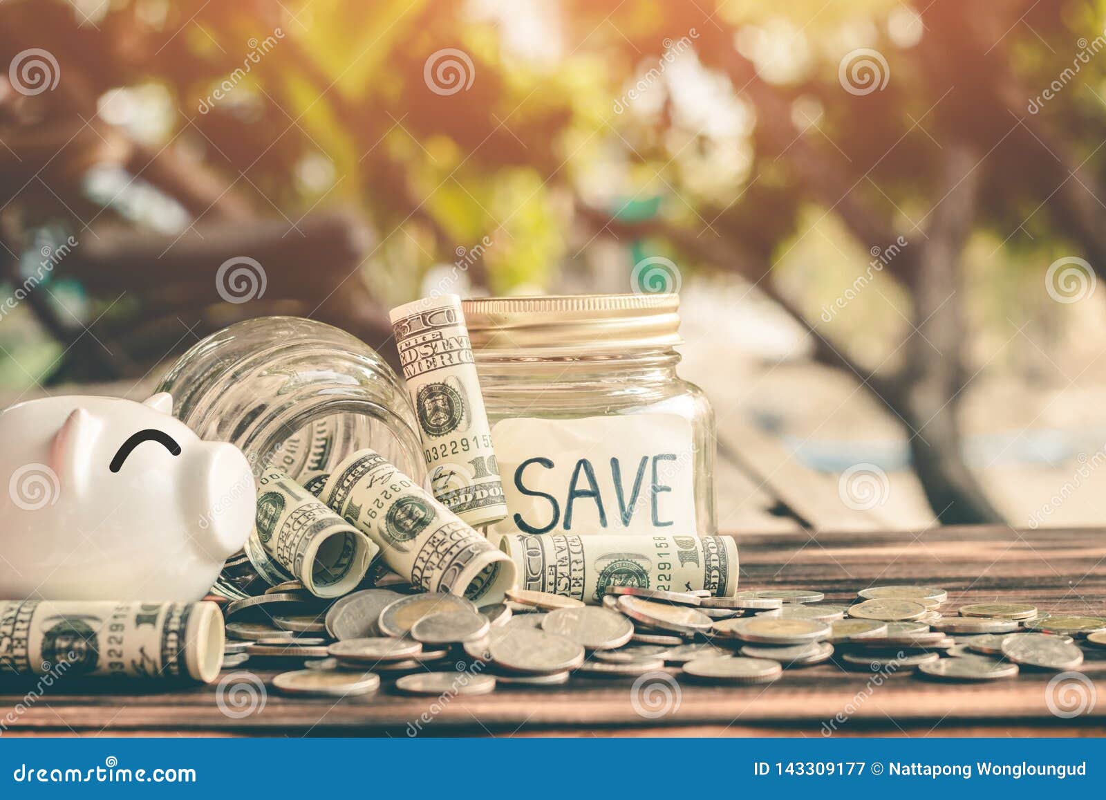 Saving Money for the Future Sustainability, Concept Saving Money for ...
