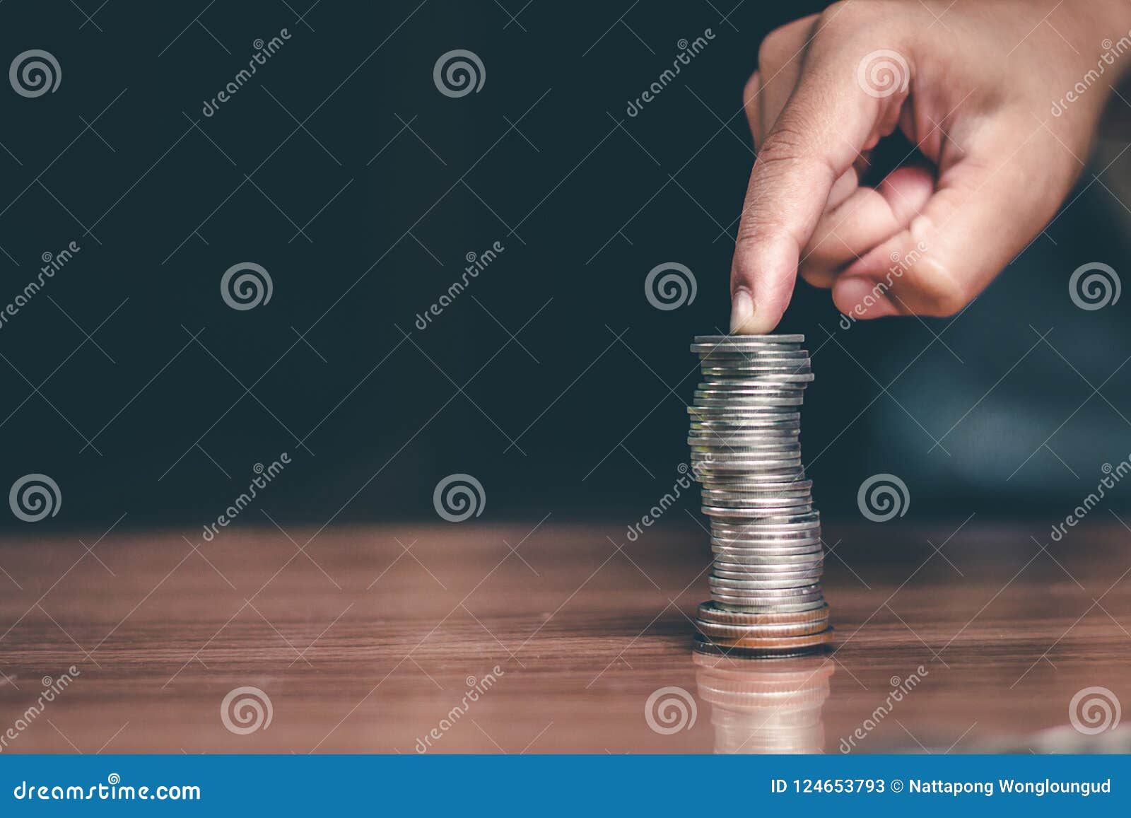 Saving Money for the Future Sustainability. Stock Image - Image of ...