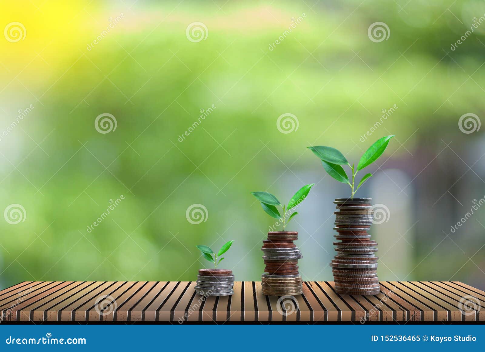 Saving Money for Growing Business and Future Concept Stock Image ...