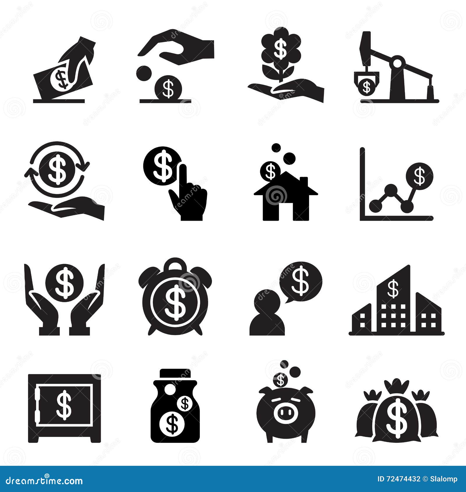 Saving money icon stock illustration. Illustration of isolated - 72474432