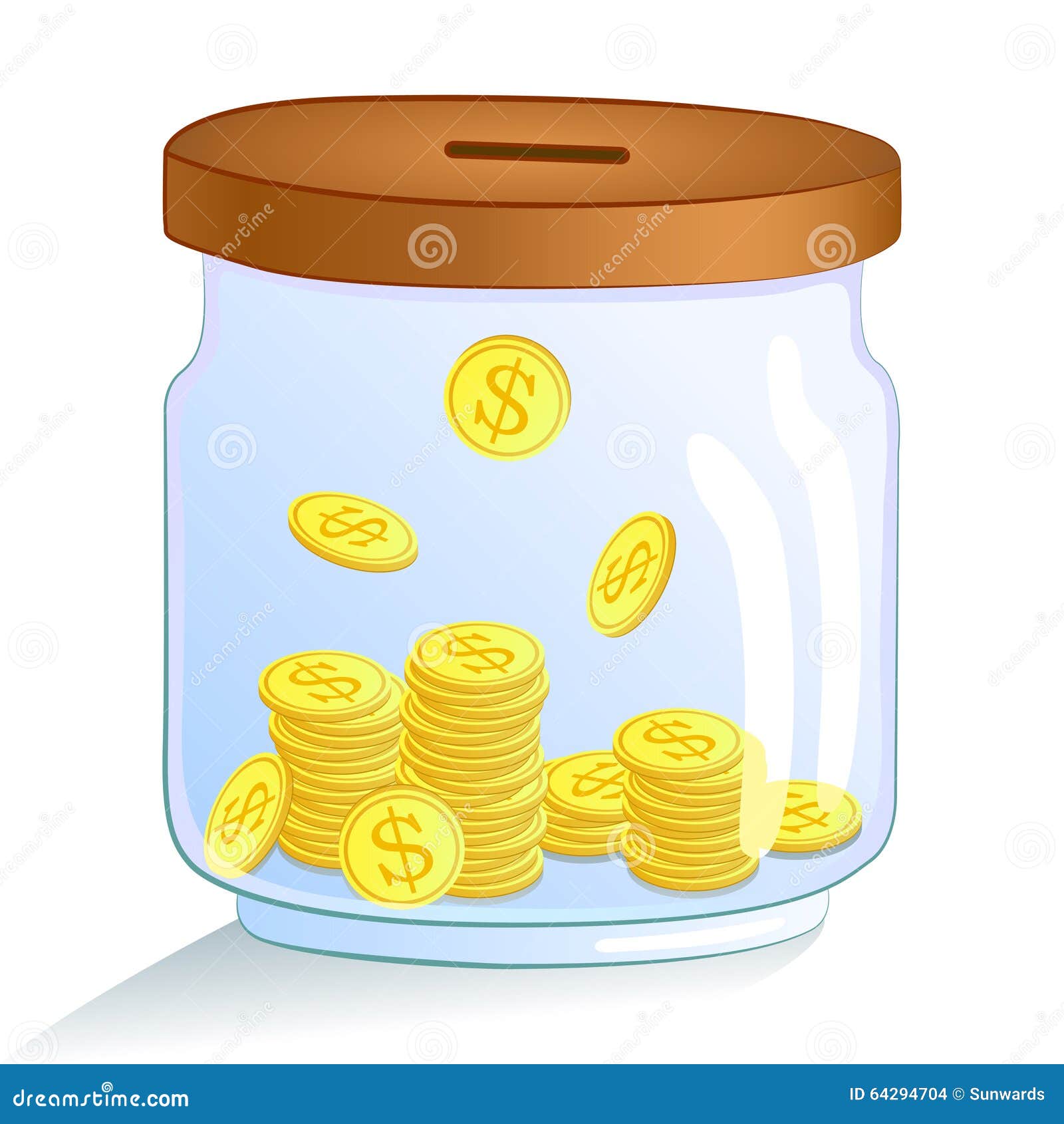 Saving Money Jar. Vector Illustration Stock Vector - Illustration of ... Saving Money Jar. Vector Illustration Stock Vector - Illustration of ...