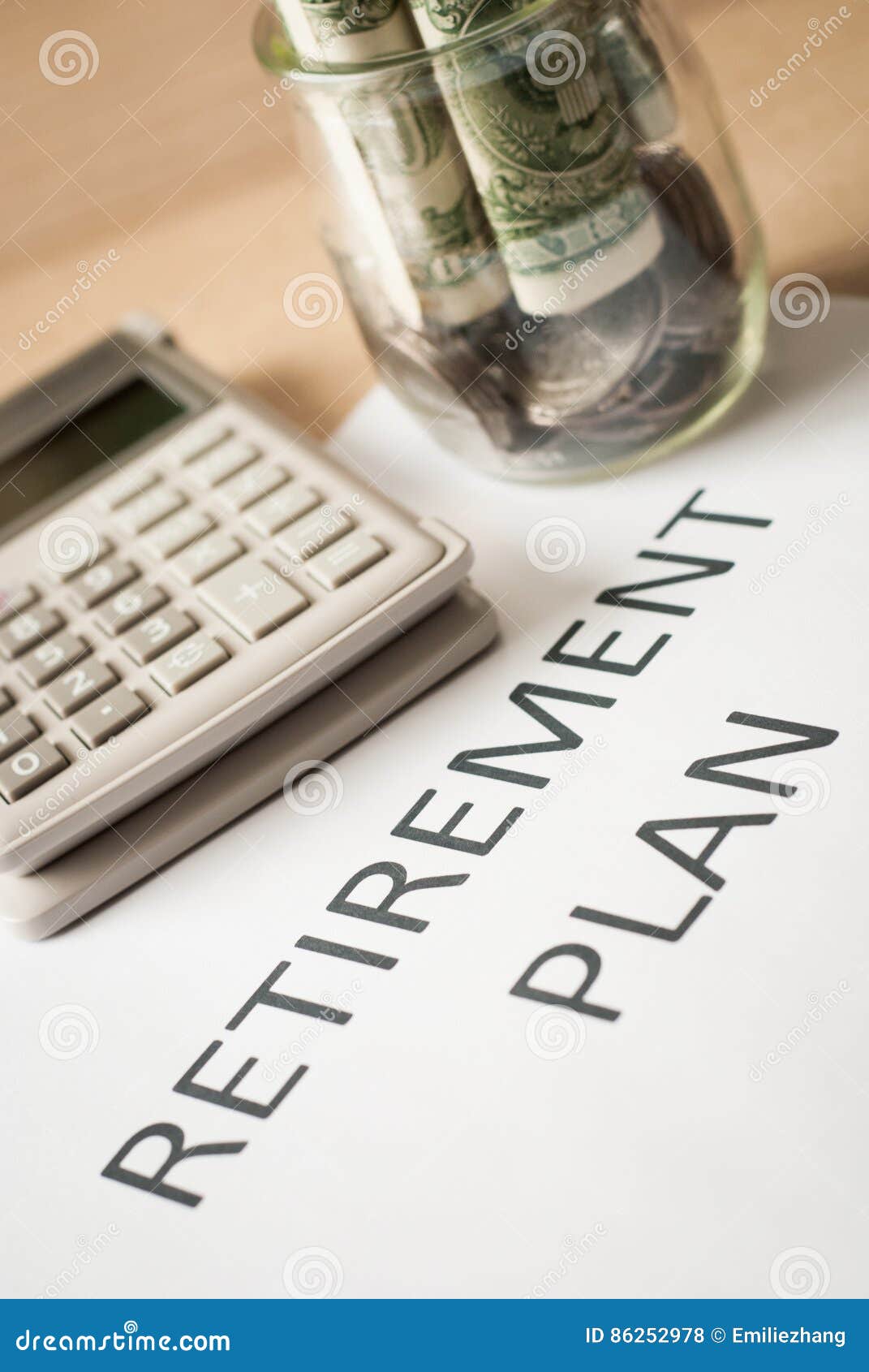 Saving Money for Retirement Plan Stock Photo - Image of insurance ... Saving Money for Retirement Plan Stock Photo - Image of insurance ...