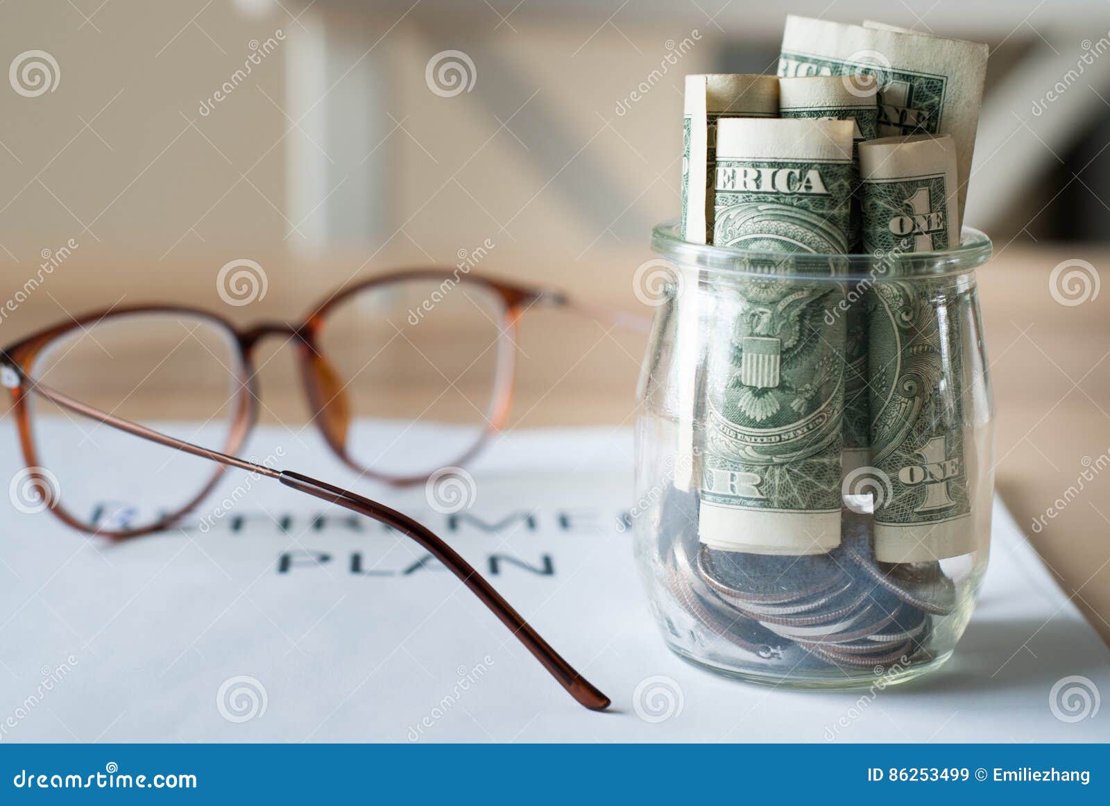 Saving Money for Retirement Plan Stock Image - Image of financial ... Saving Money for Retirement Plan Stock Image - Image of financial ...