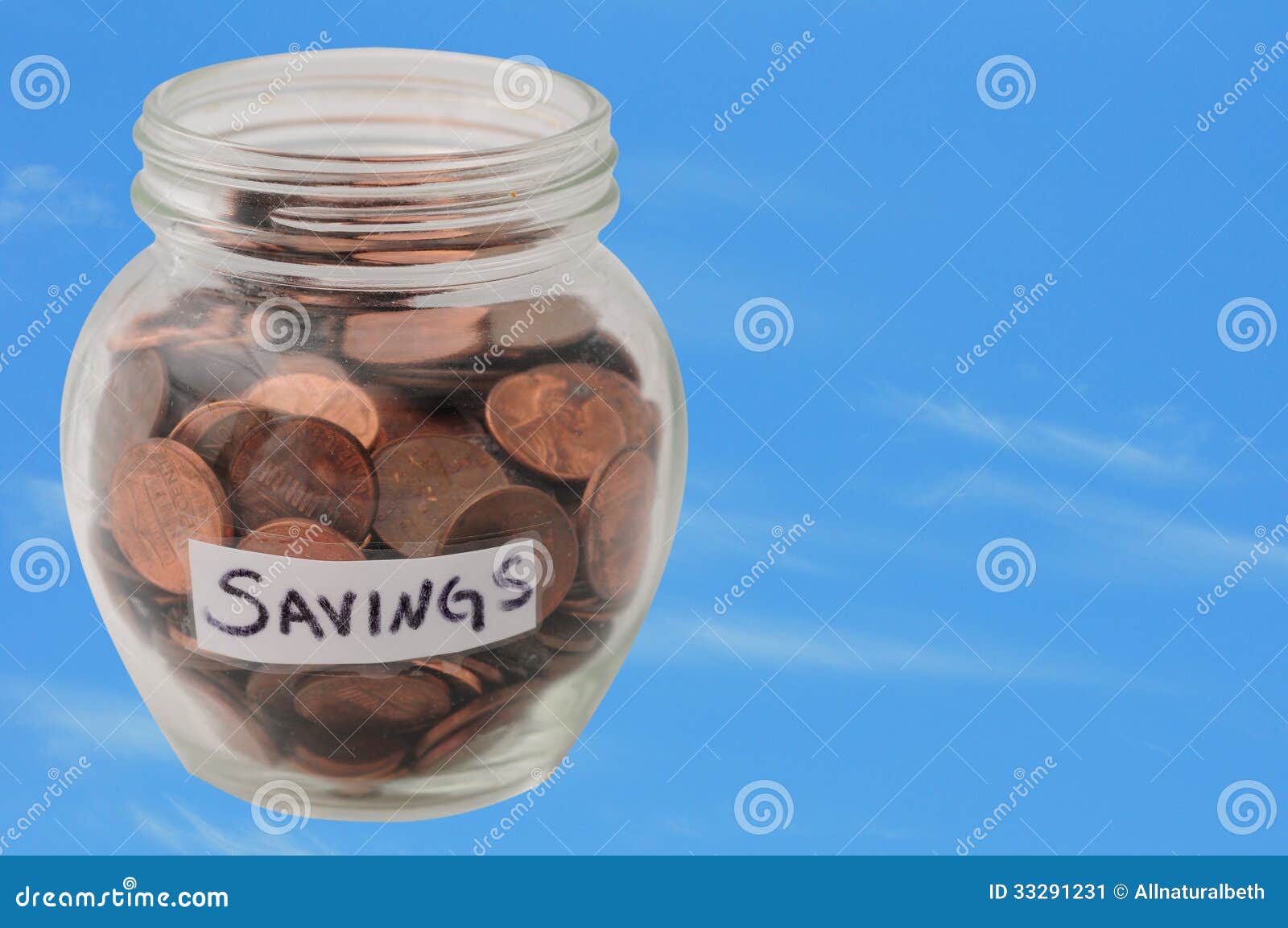 Saving Money or Saving Pennies Stock Image - Image of thrifty ...