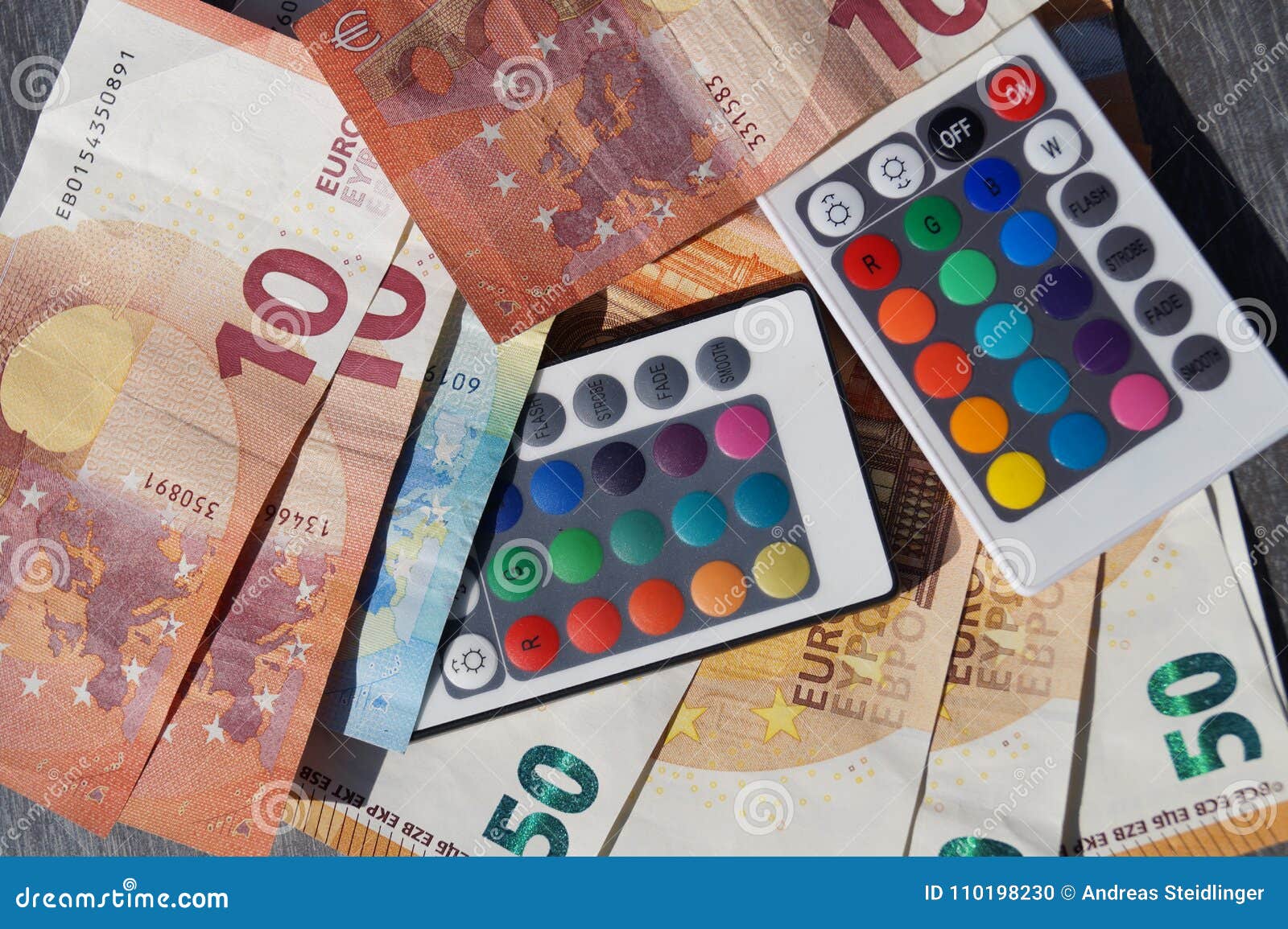 Saving Money by Using LED Lights Stock Photo - Image of control ...