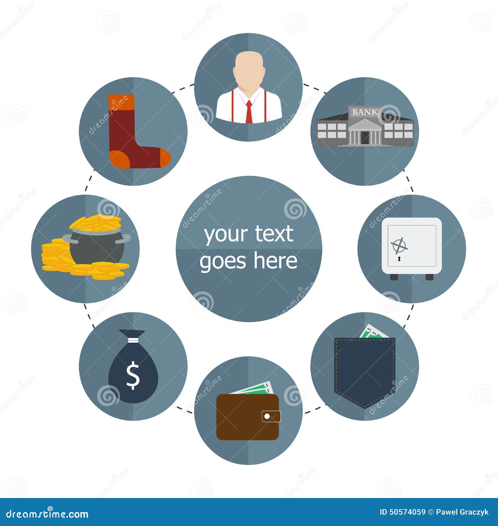 Saving money vector stock vector. Illustration of icon - 50574059