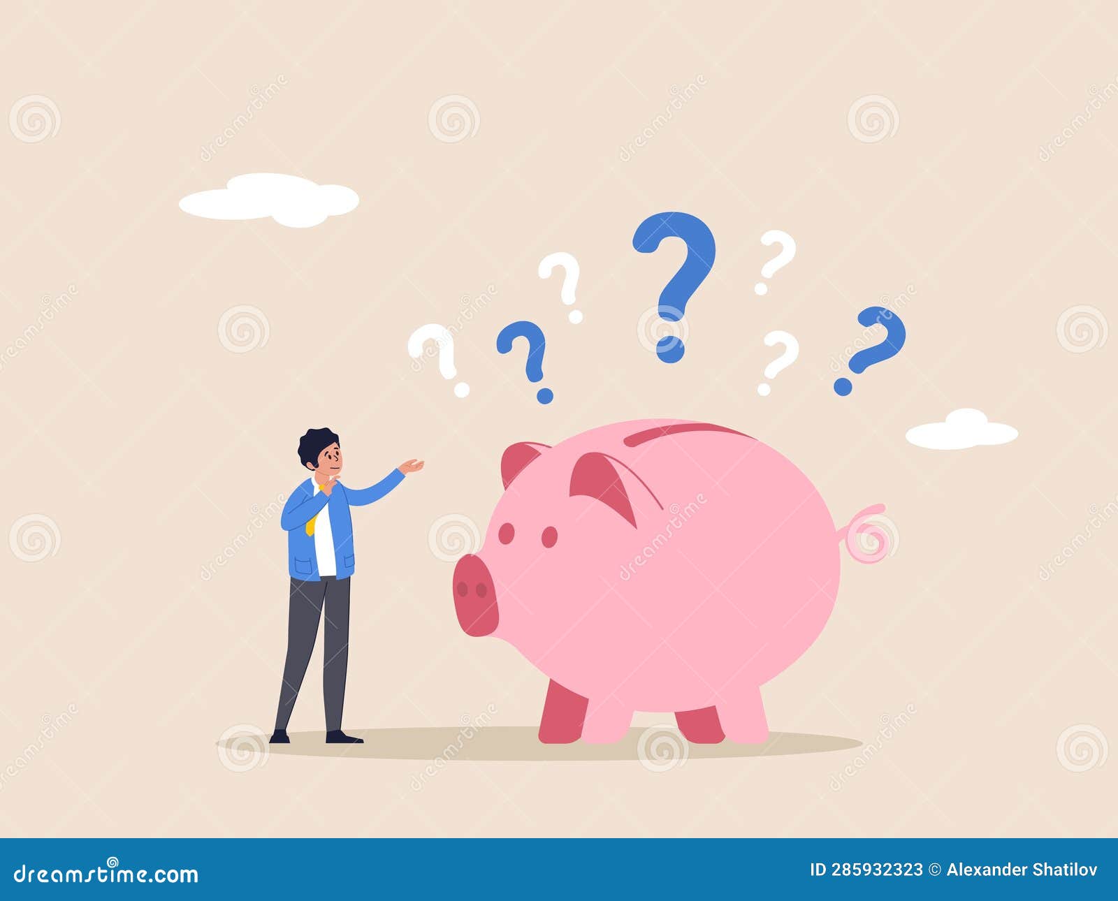 Economic Uncertainty And Unpredictability. Chinese Currency Symbol And ...