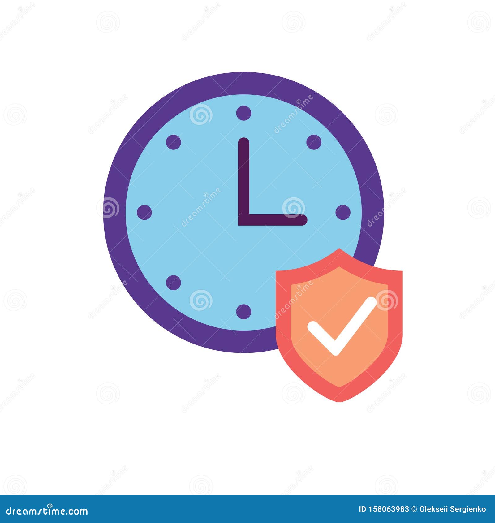 Saving Time Concept Vector Icon for Web. Stock Vector - Illustration of ...