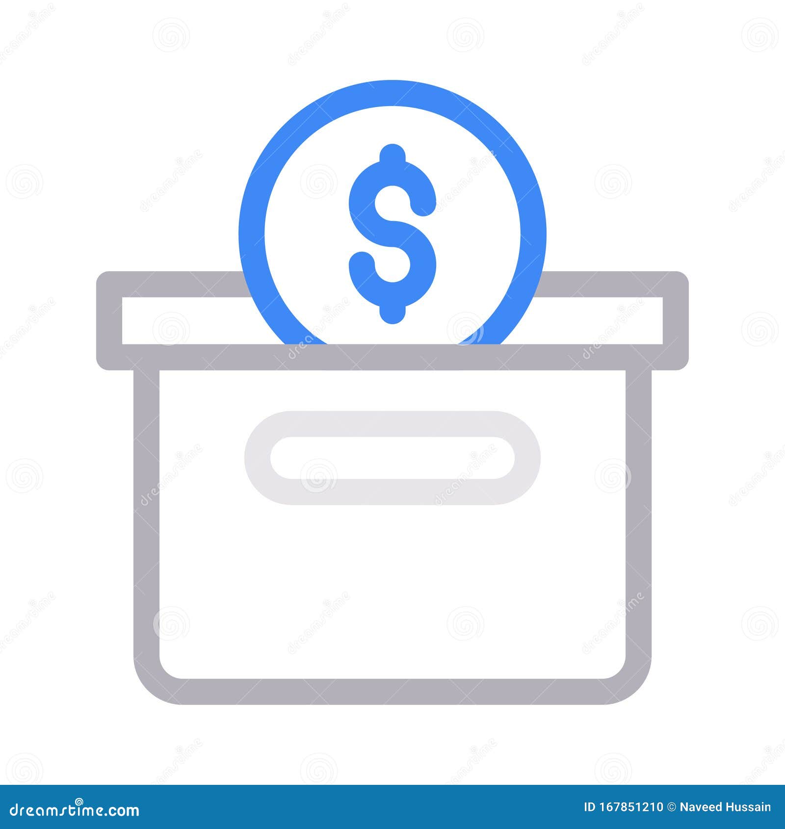 Saving Vector Color Line Icon Stock Illustration - Illustration of pack ...