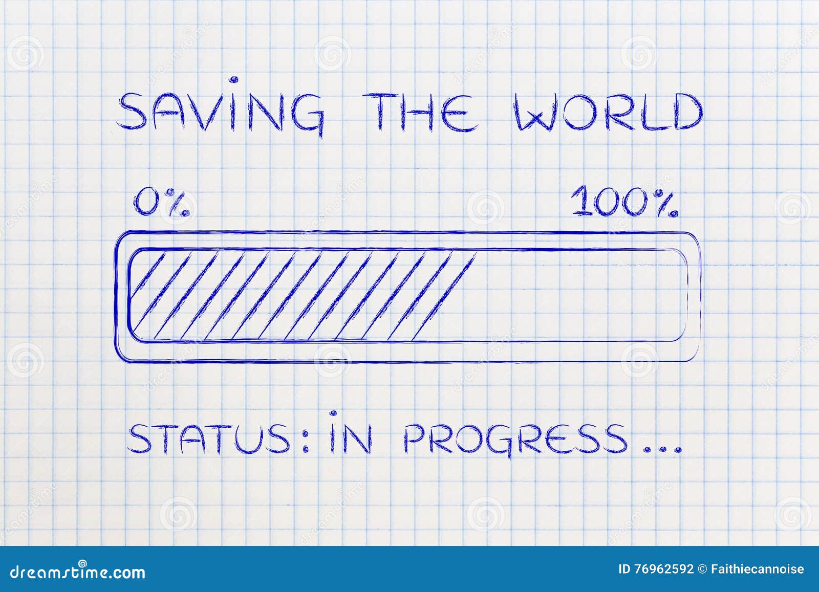 Saving the World Progress Bar Loading Stock Photo - Image of help ...