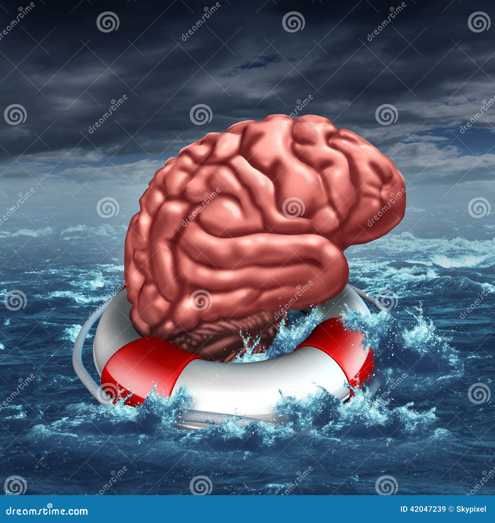 Saving Your Brain stock illustration. Illustration of cognitive - 42047239
