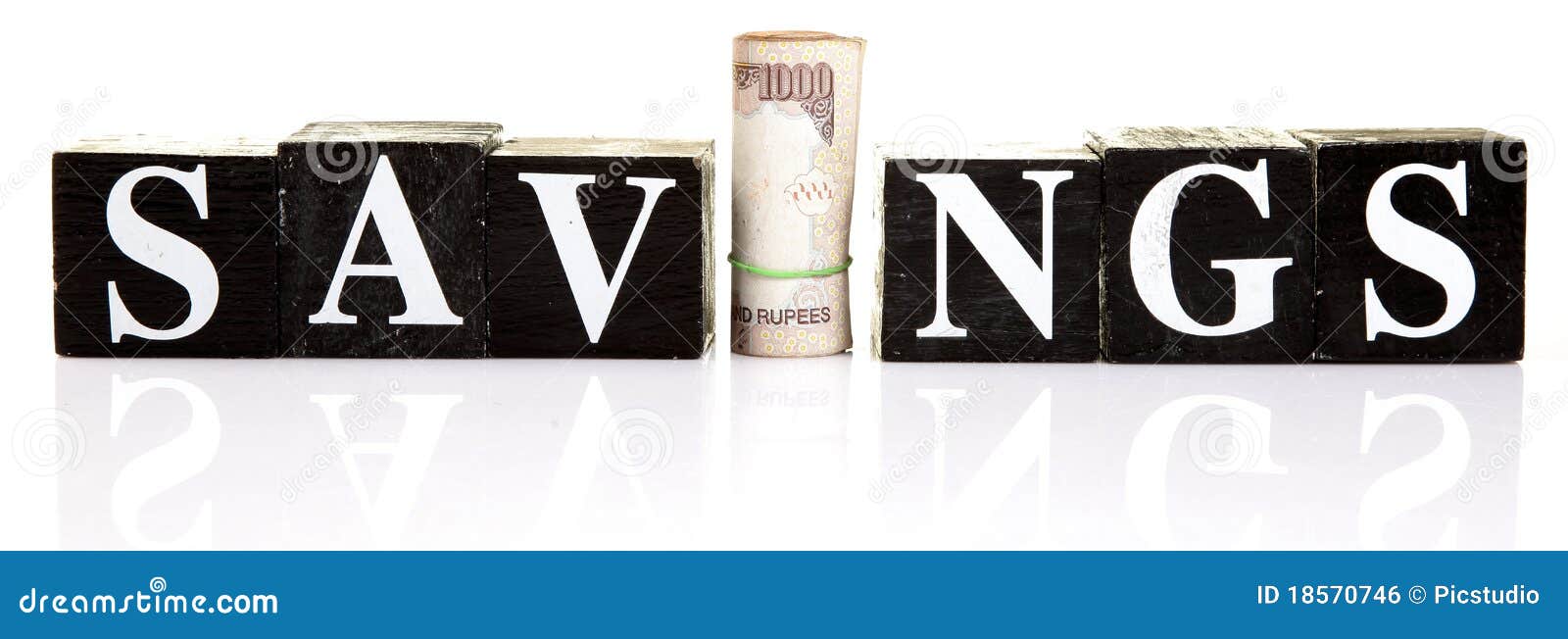 Savings stock photo. Image of white, background, savings - 18570746