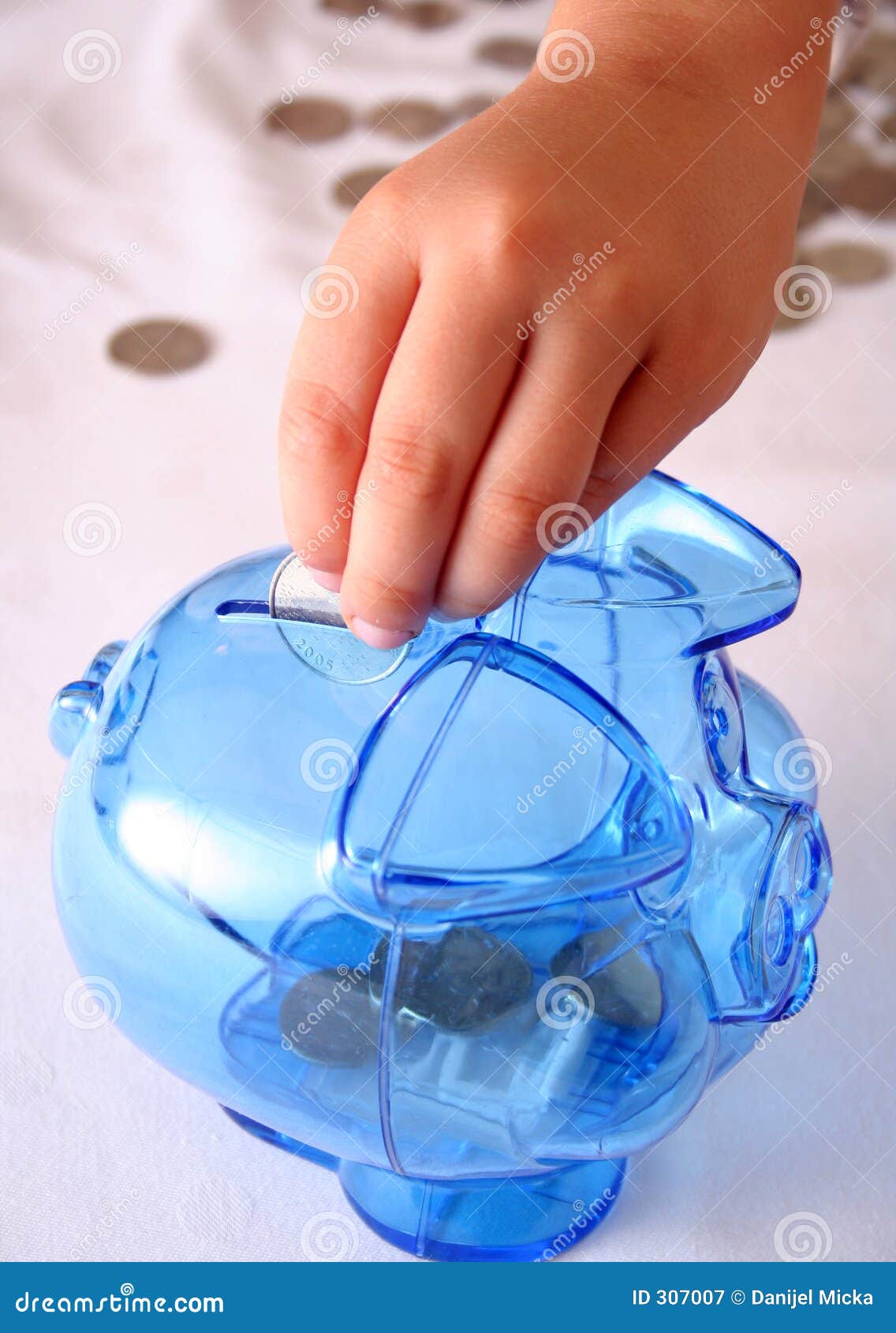 Savings stock image. Image of coin, drop, save, fingers - 307007