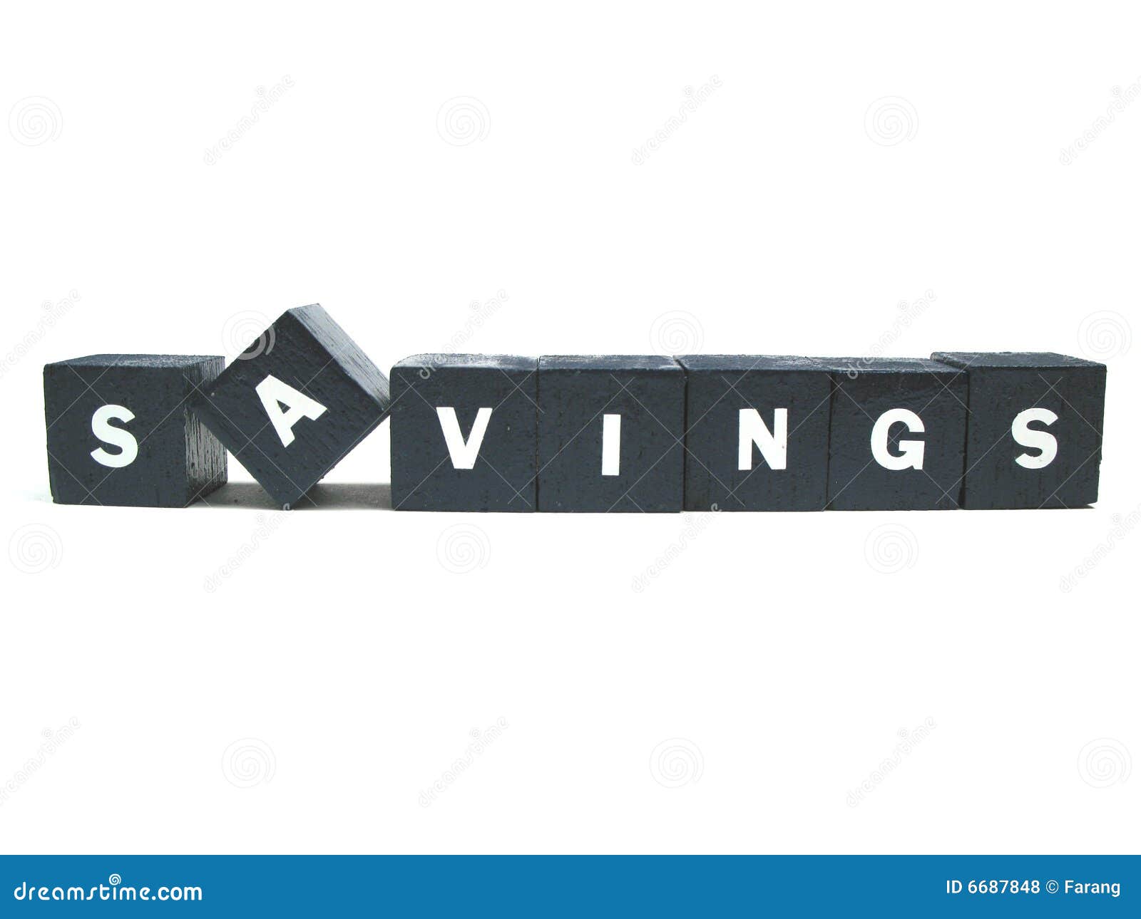 Savings stock photo. Image of private, wood, bank, sign - 6687848