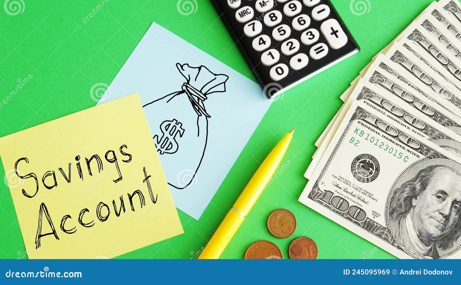 Savings Account is Shown on the Photo Using the Text Stock Image ...