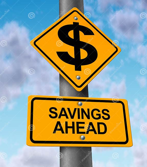 Savings Ahead stock illustration. Illustration of home - 22995786