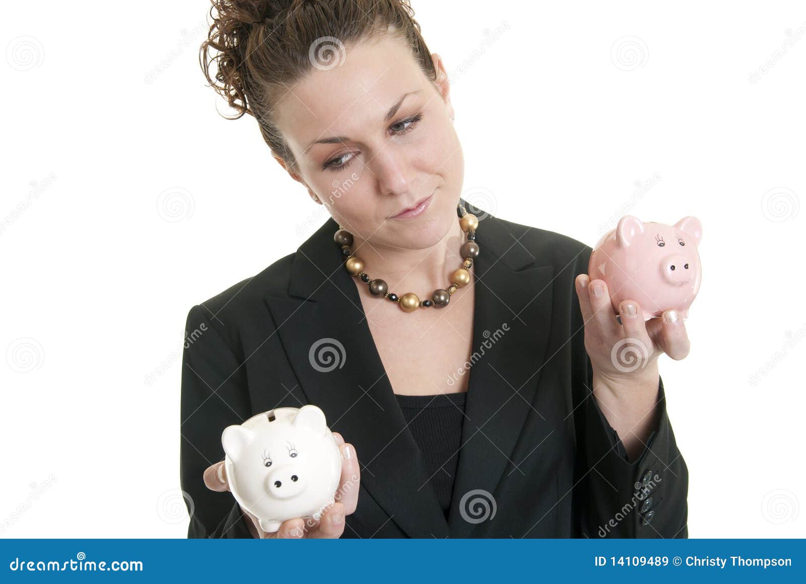 Savings comparison stock image. Image of finances, face - 14109489