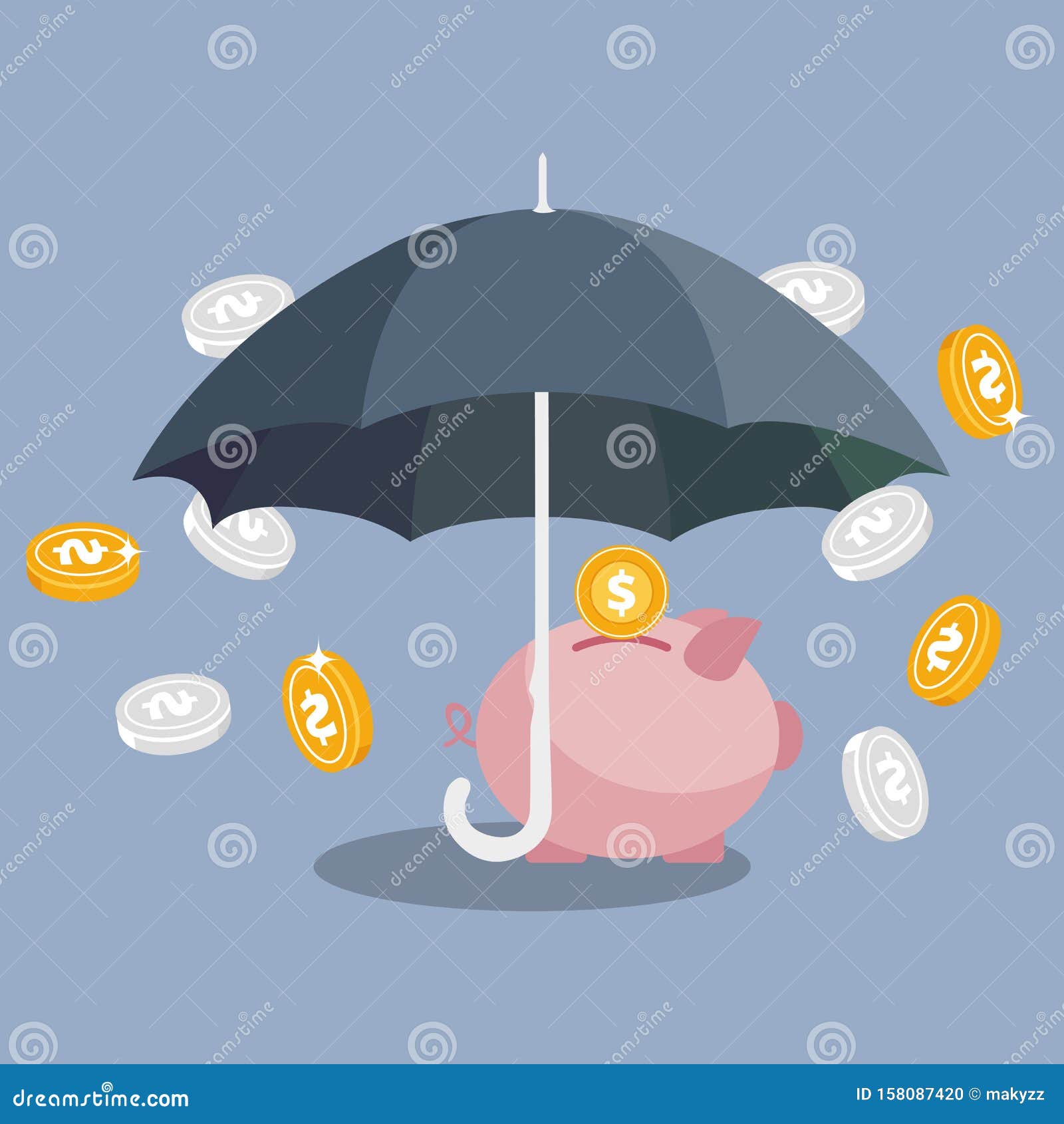 Savings Concept. Smart Investment Flat Design Concept Stock ...