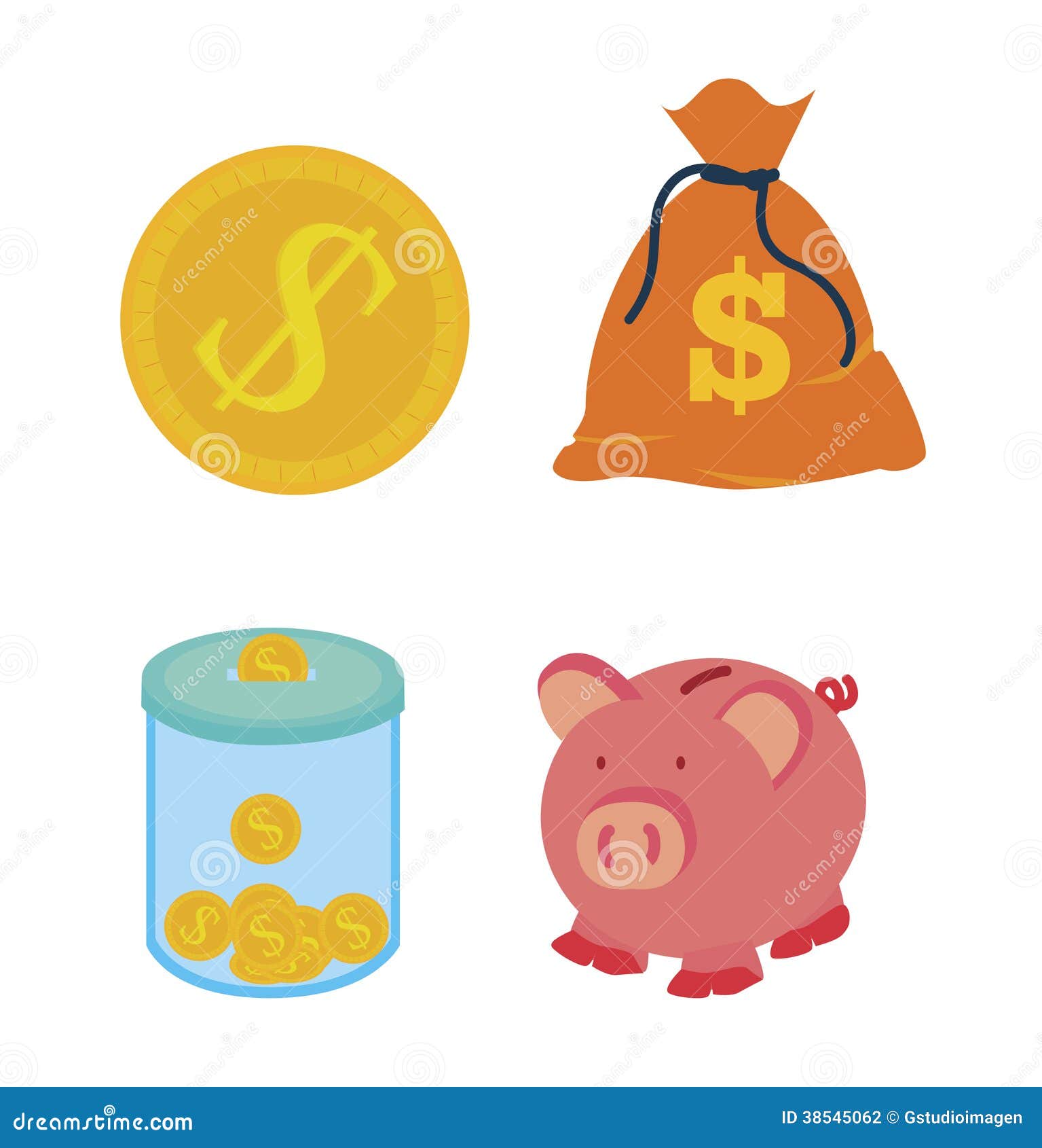 Savings stock vector. Illustration of market, economy - 38545062