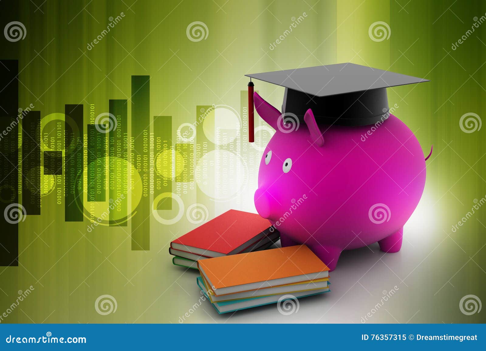 Savings for Education Concept Stock Illustration - Illustration of view ...
