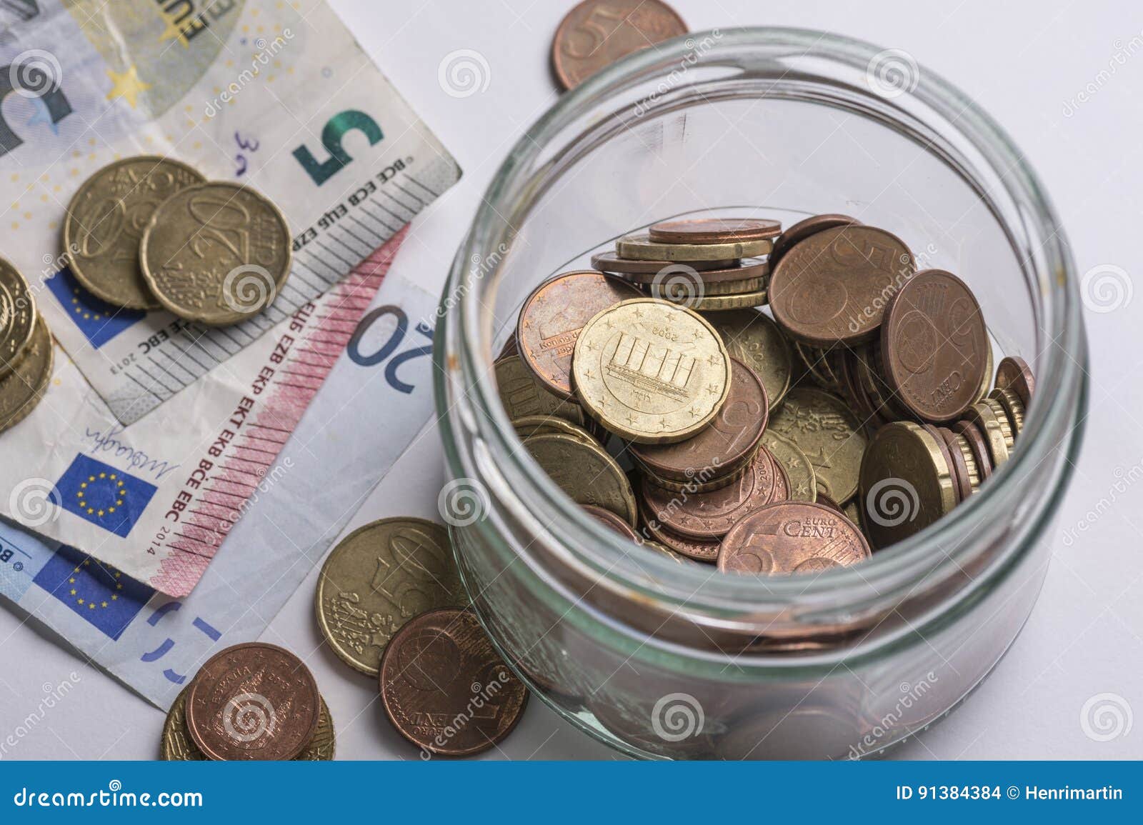 Savings euros stock photo. Image of banknotes, economy - 91384384