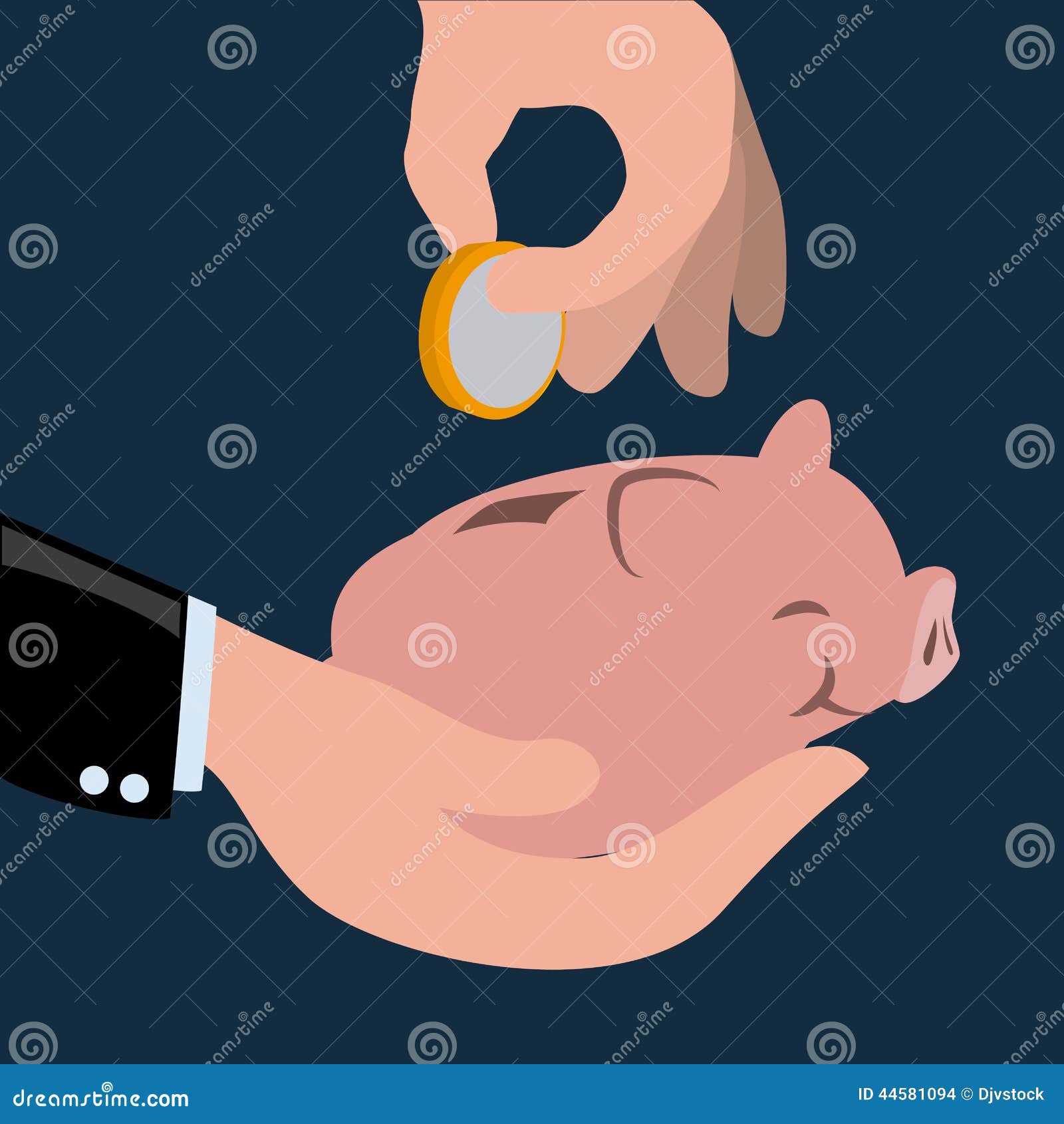 Savings graphic stock vector. Illustration of coin, banking - 44581094