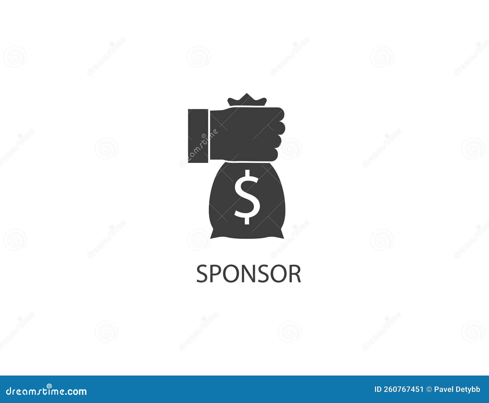 Sponsor Icon Set. Four Elements In Diferent Styles From Business ...