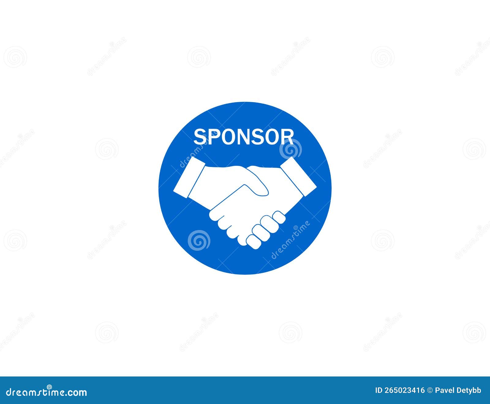 Sponsor Icon Set. Four Elements In Diferent Styles From Business ...