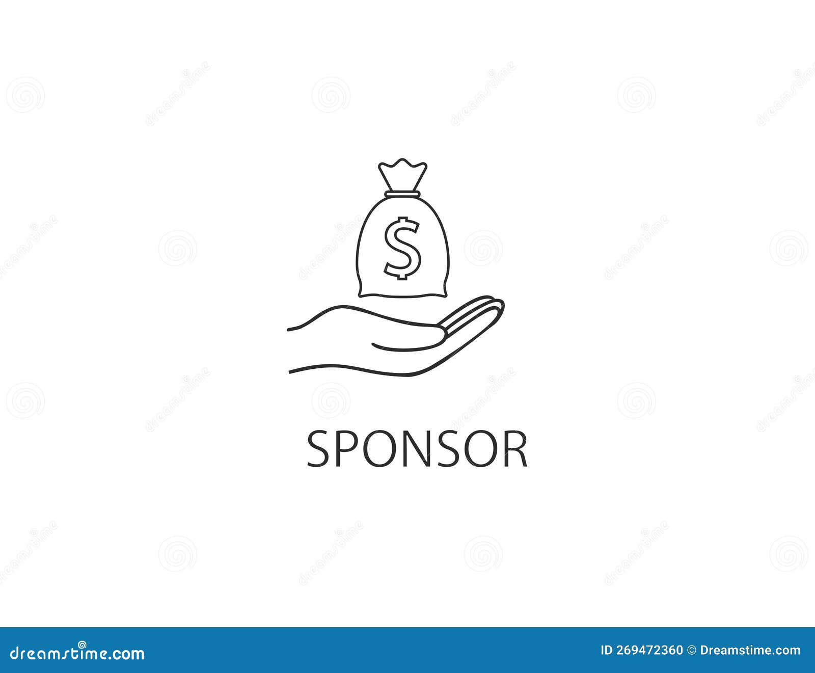Sponsor Icon From Streaming Collection. Simple Line Sponsor Icon For ...