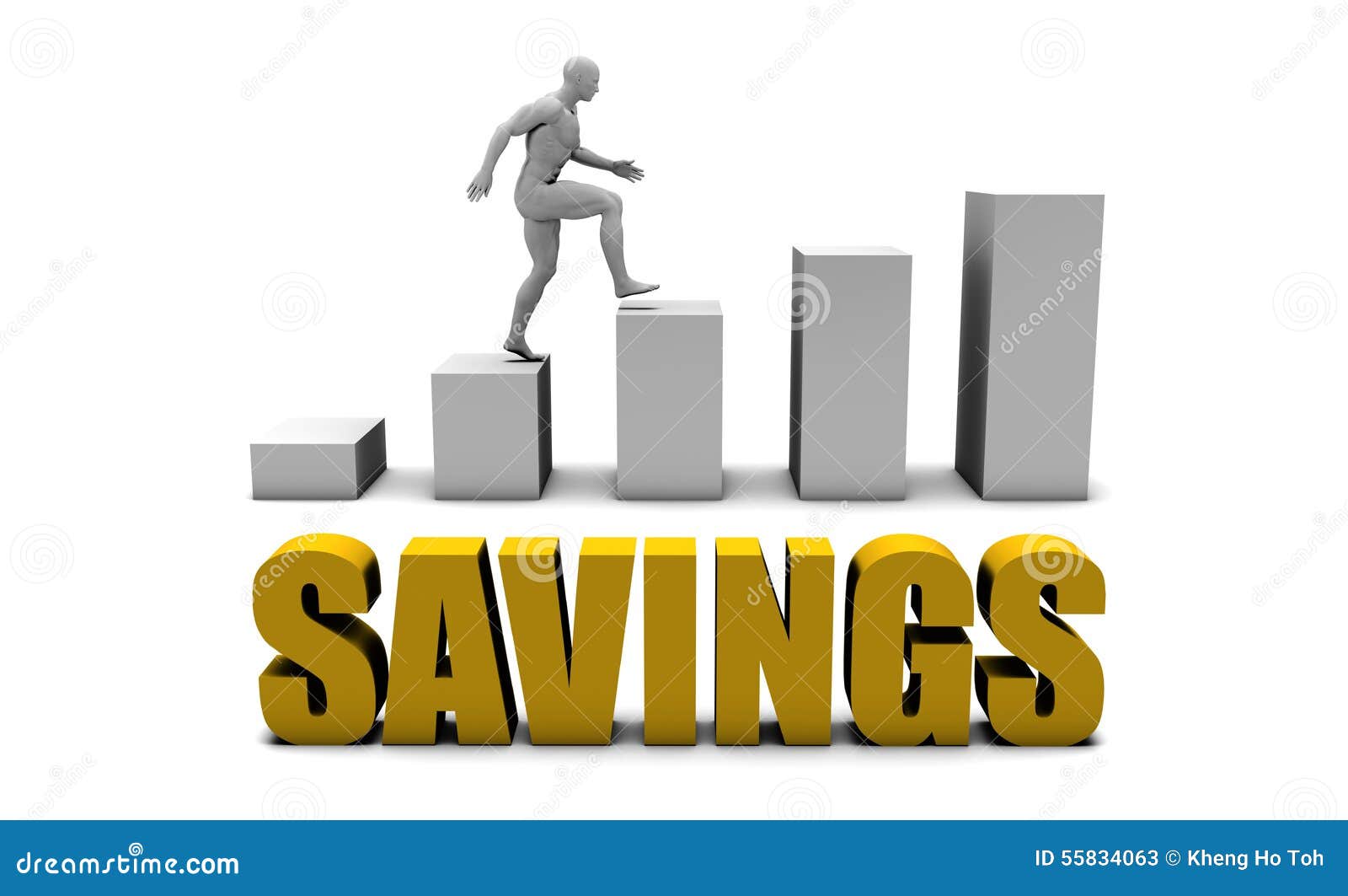 Savings stock illustration. Illustration of gold, optimize - 55834063