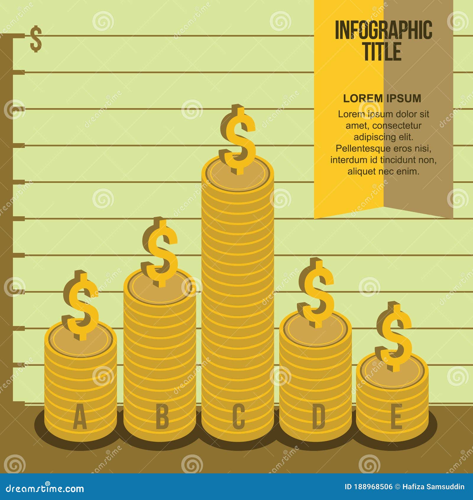 Savings Infographic. Vector Illustration Decorative Design Stock Vector ...