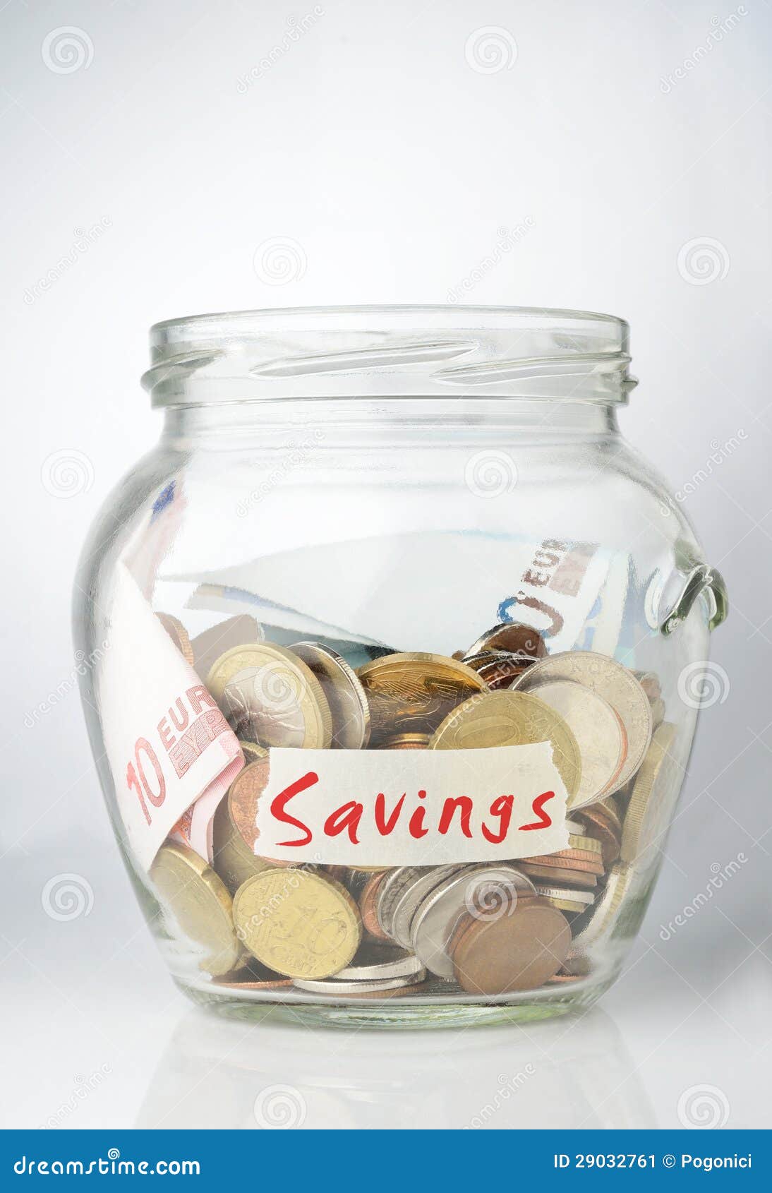 Savings jar stock image. Image of economical, fund, counting - 29032761