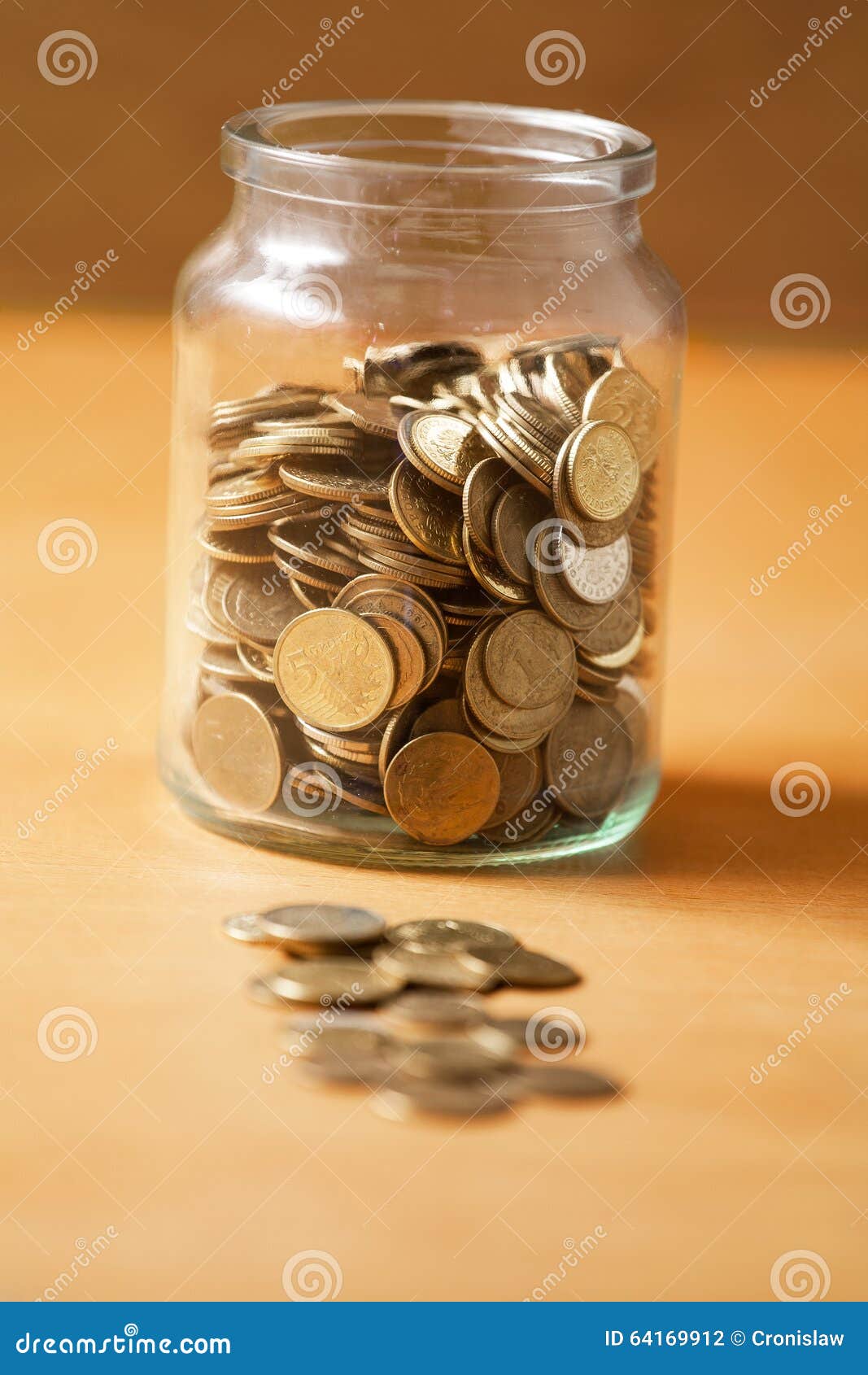 Savings in a jar. stock photo. Image of wealth, charity - 64169912