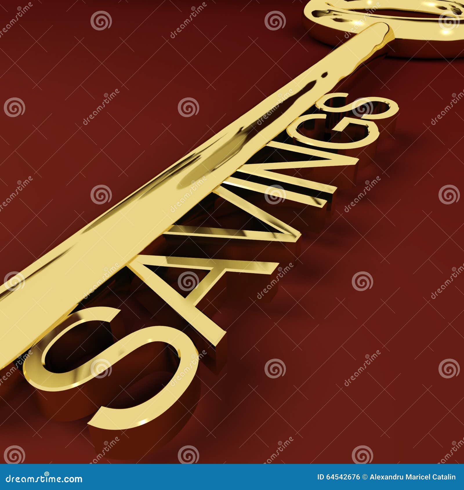Savings Key Representing Growth and Investment Stock Photo - Image of ...
