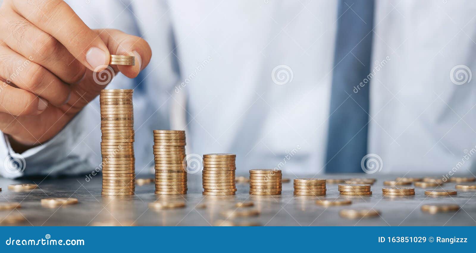 Stacking Gold Coins Royalty-Free Stock Photography | CartoonDealer.com ...