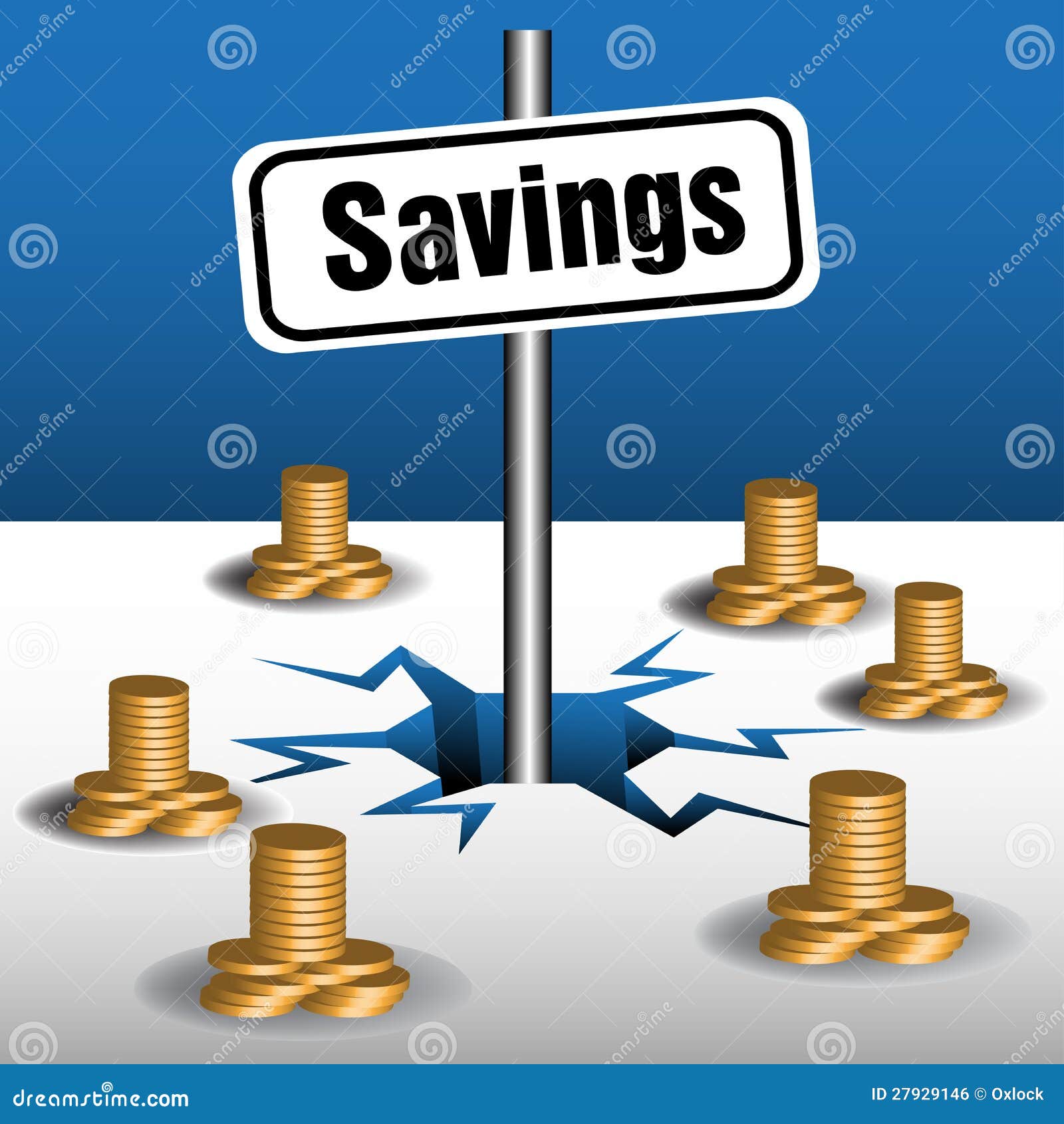 Savings plate stock vector. Illustration of deposit, banking - 27929146