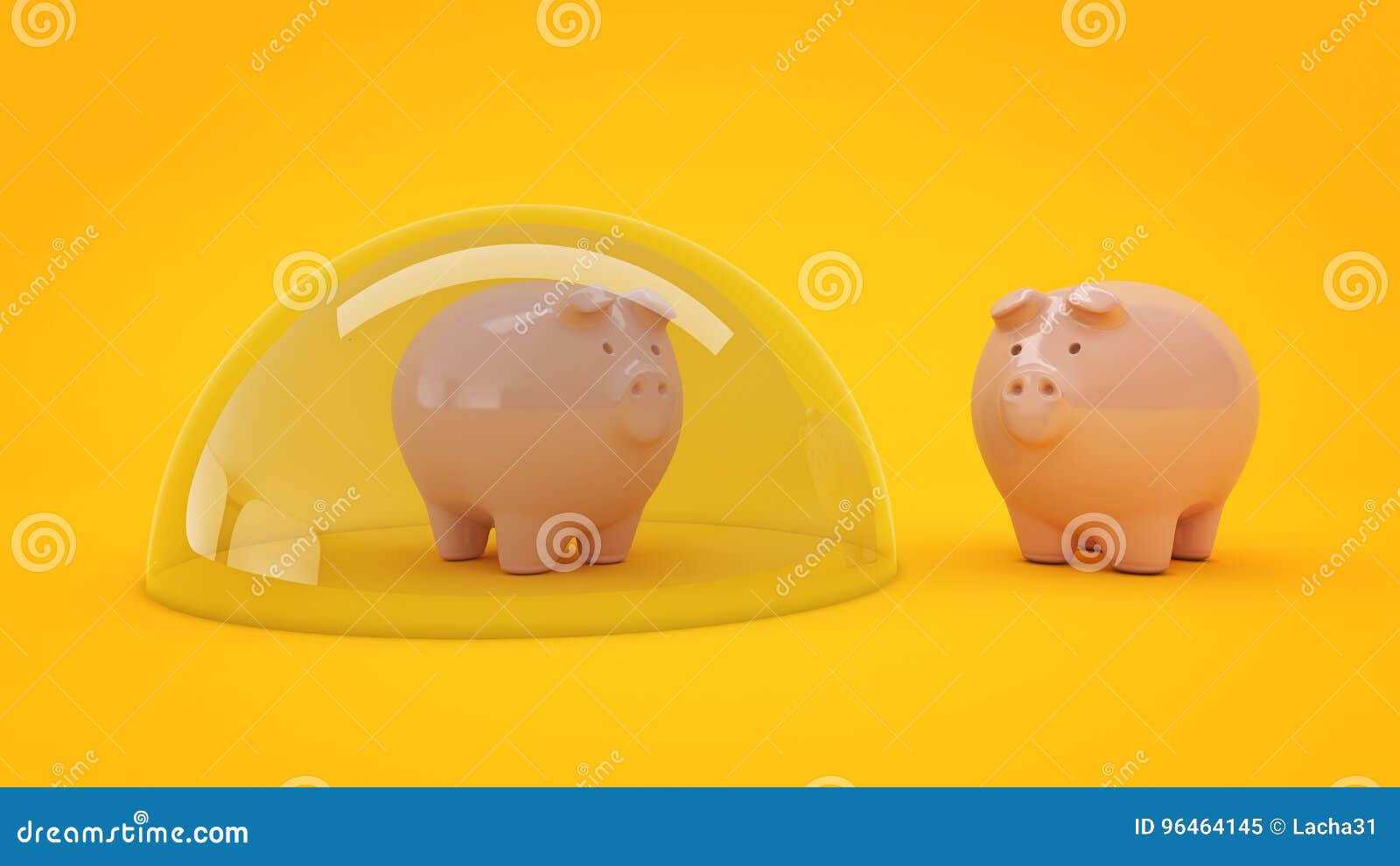 Savings Protection Concept. Stock Illustration - Illustration of ...