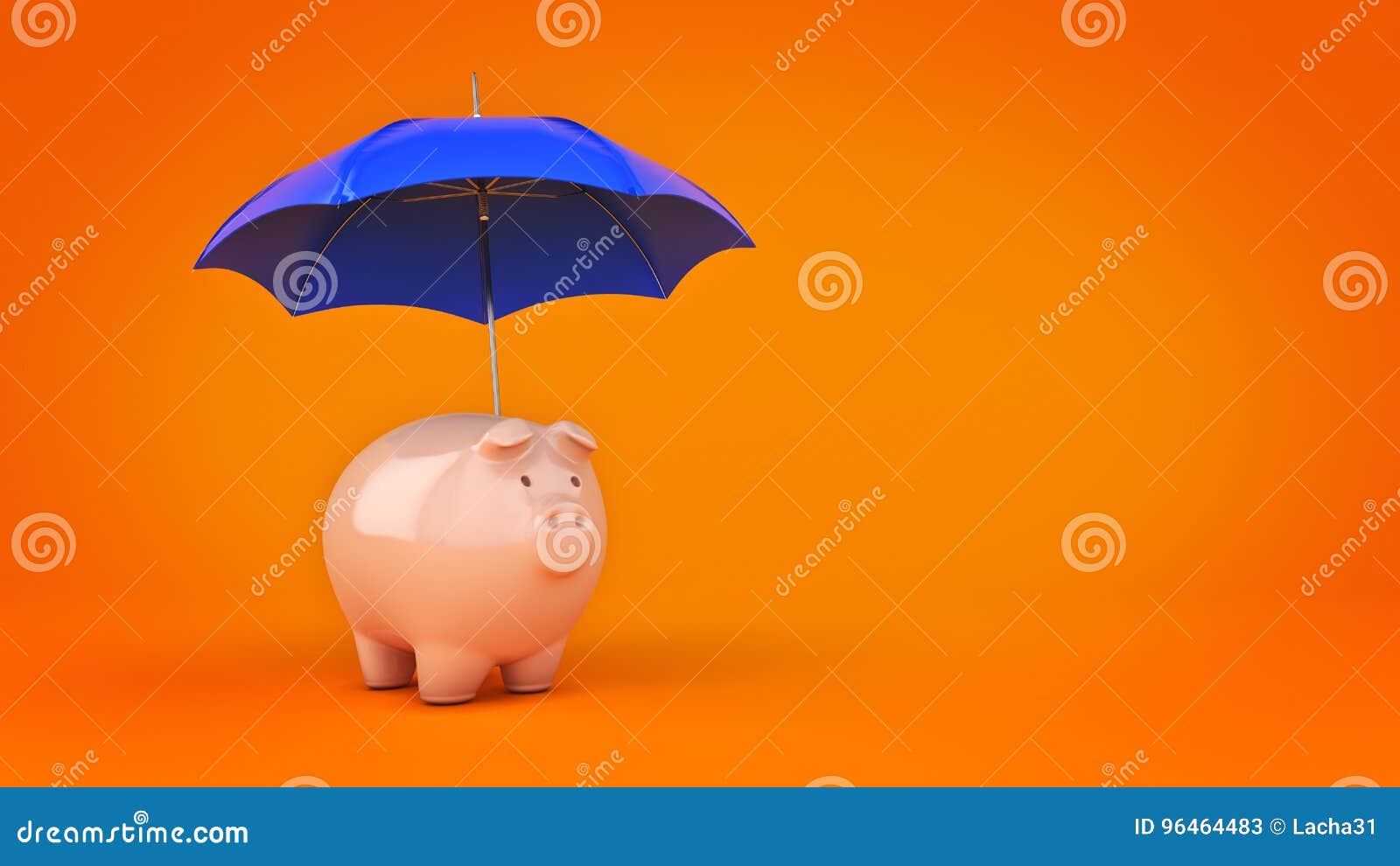 Savings Protection Concept. Stock Illustration - Illustration of fence ...