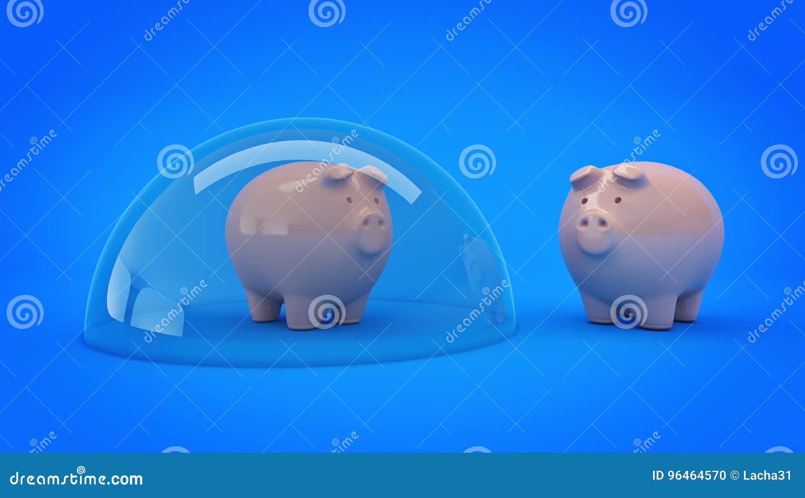 Savings Protection Concept. Stock Illustration - Illustration of ...