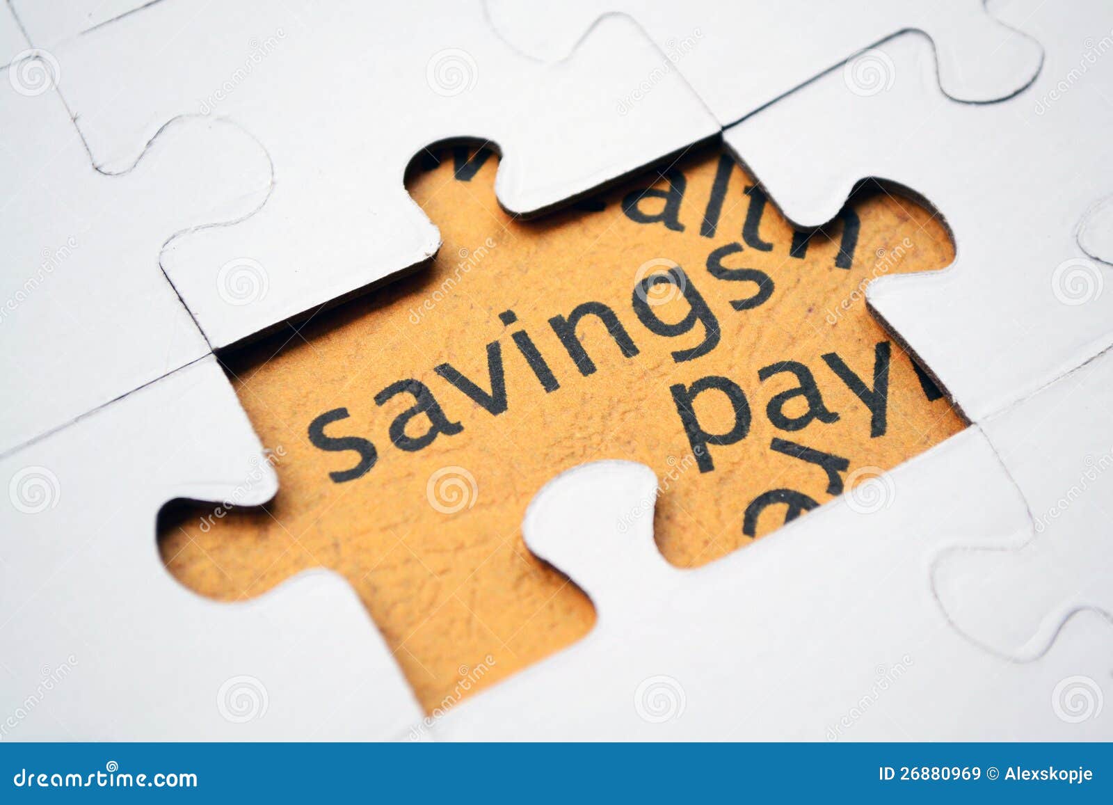 Savings puzzle concept stock image. Image of savings - 26880969