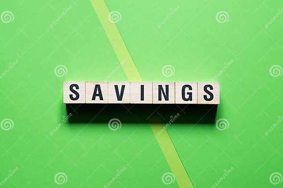 Savings Word Concept on Cubes Stock Photo - Image of banking, alphabet ...