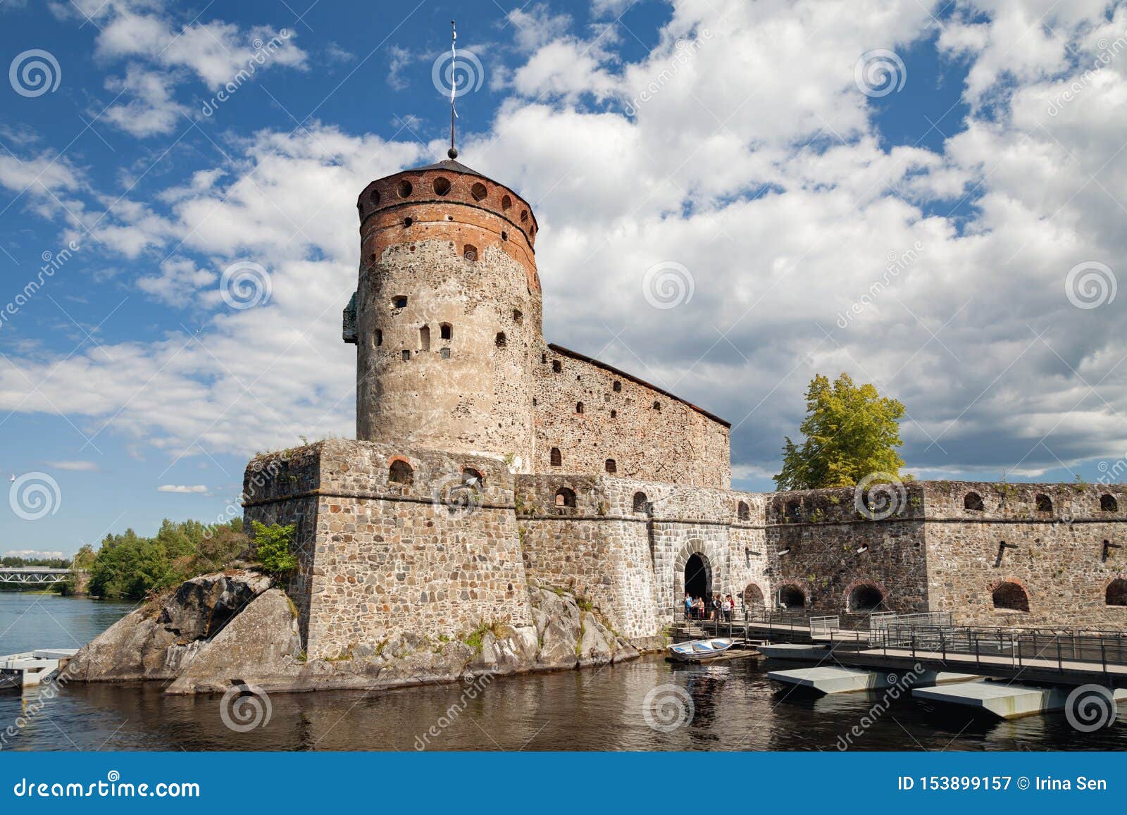 Savonlinna, Finland - Olavinlinna Castle Stock Image - Image of finland ...