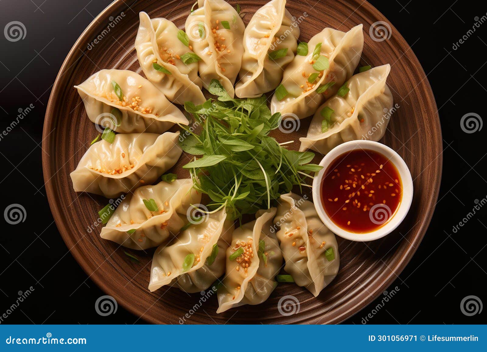Savor the Flavor: Authentic Chinese Dumplings Delight Stock Image ...