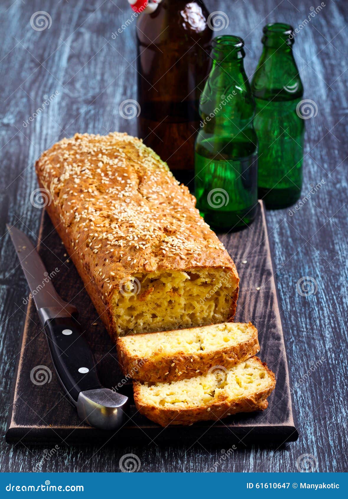 Savory bread loaf stock image. Image of savory, loaf - 61610647