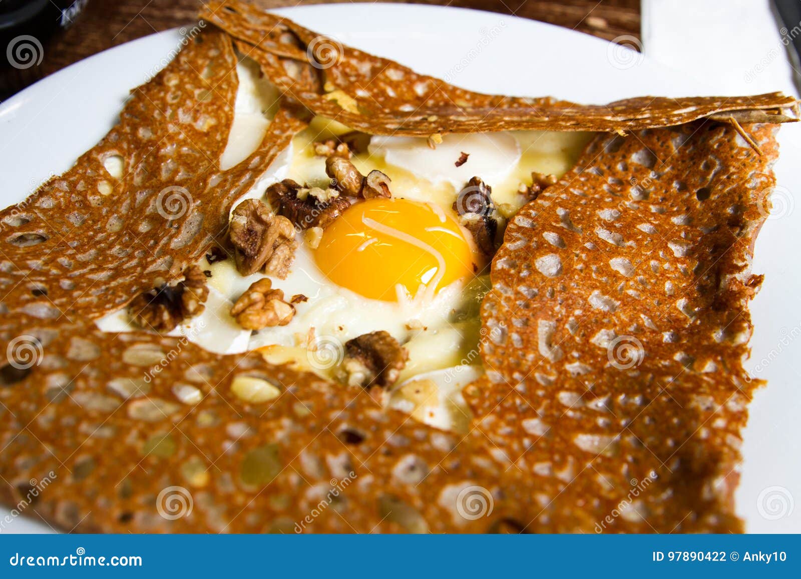 Savory crepe stock photo. Image of crepes, baking, baked - 97890422